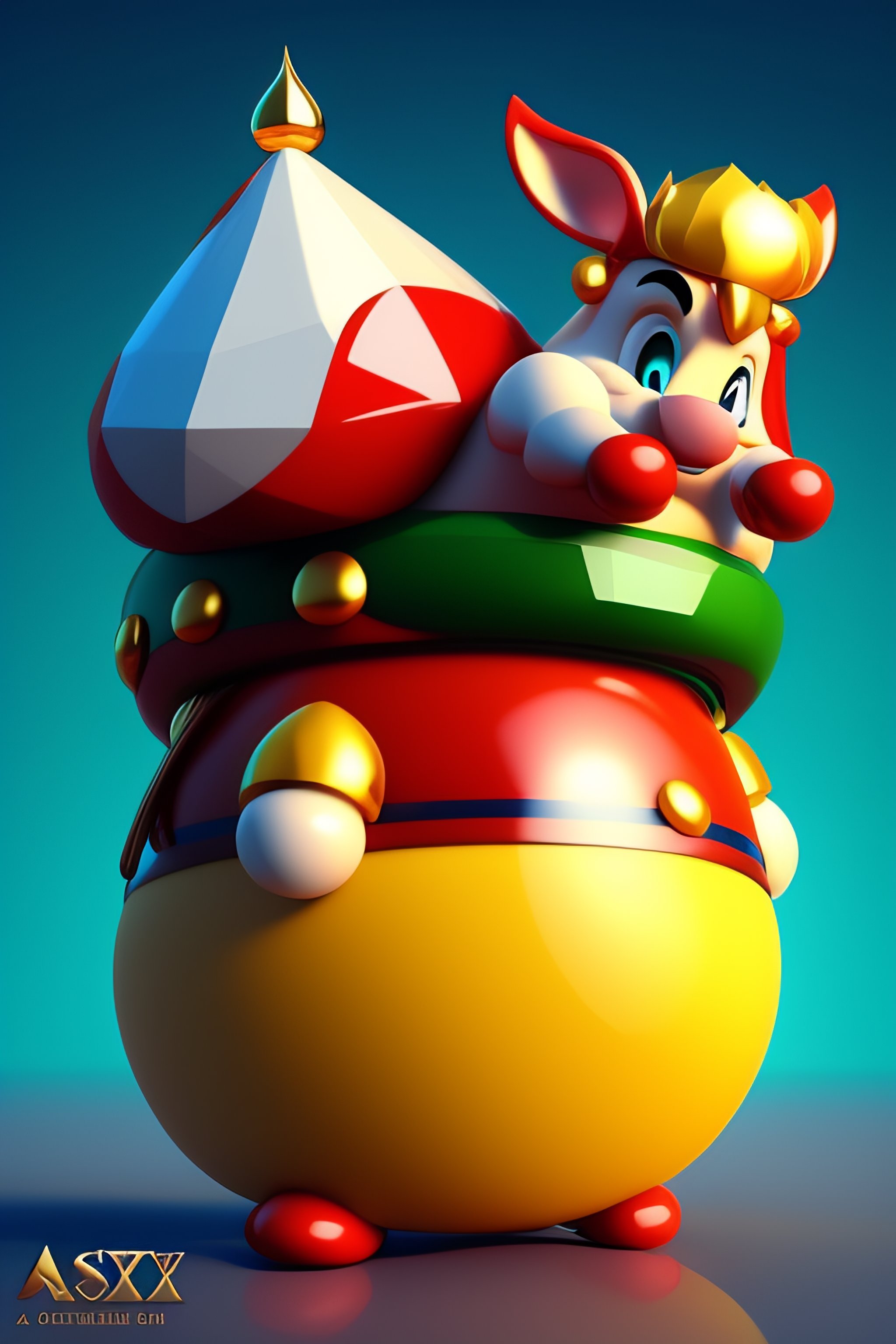 Lexica - A cute adorable asterix and obelix made of crystal ball with ...