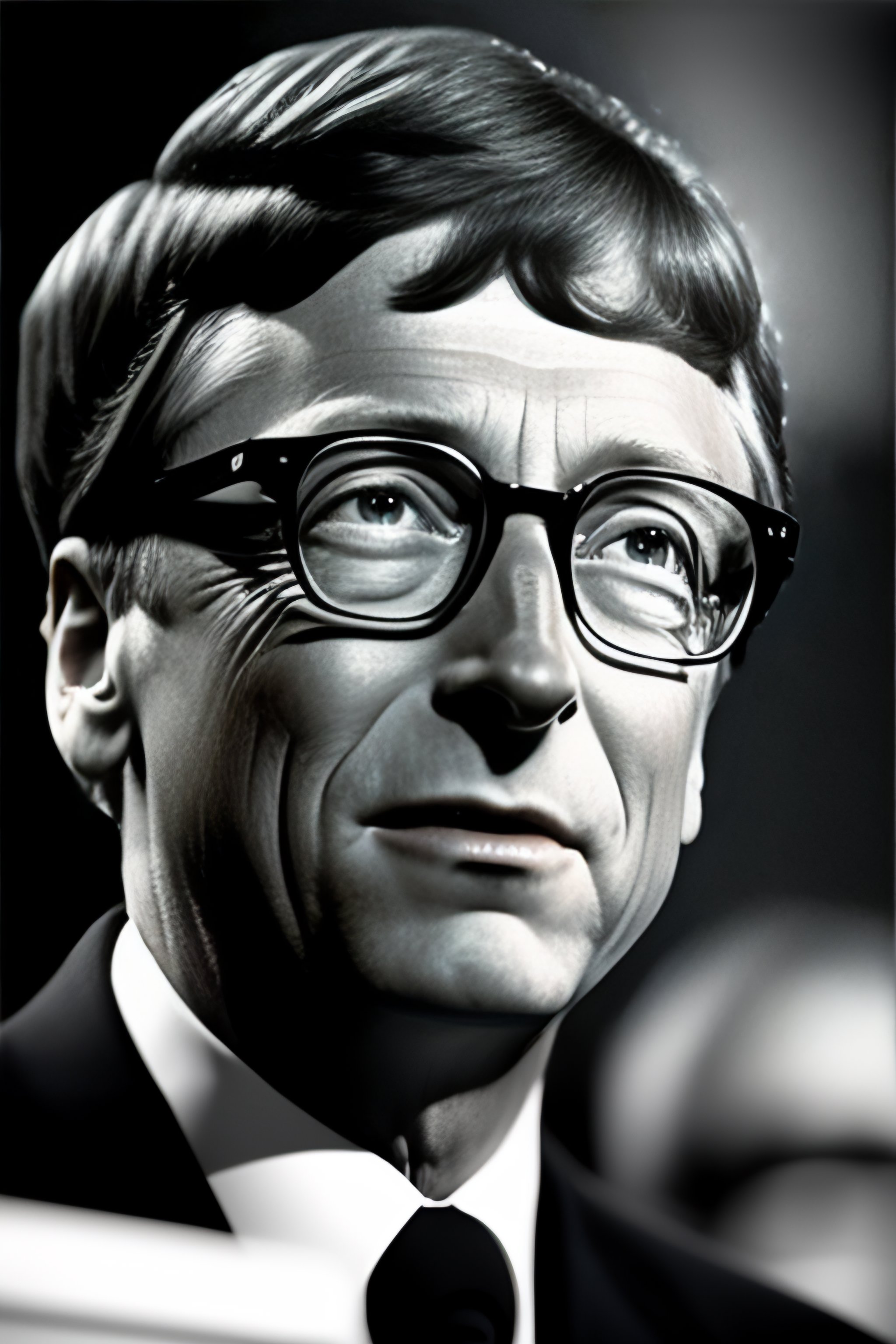 Lexica - Bill gates at a lectern, Kodak film, analogue photography ...