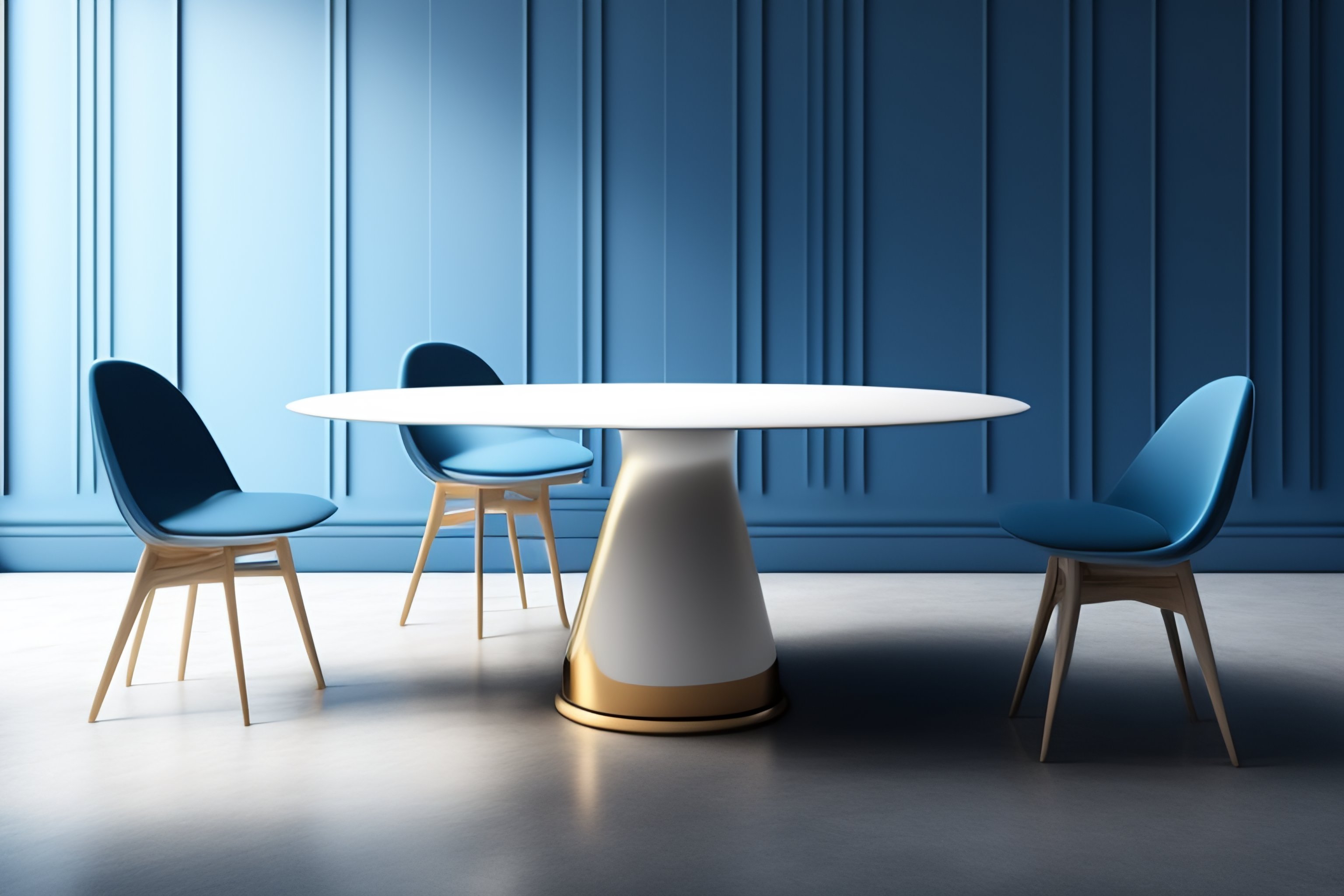 Lexica - Minimal blue interior studio scene for product podium ...