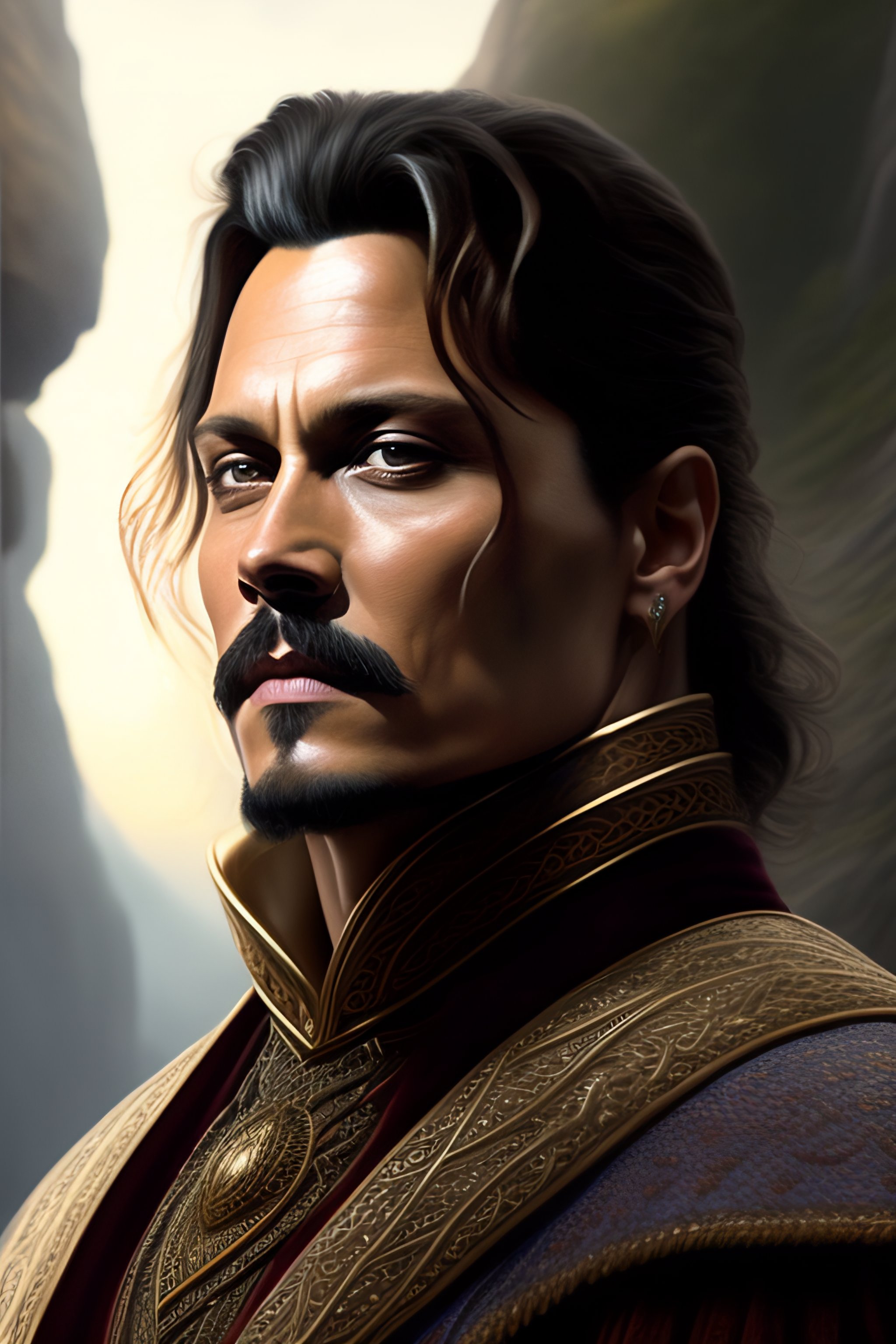 Lexica - Wideangle!! portrait shot of johnny depp in the lord of the ...