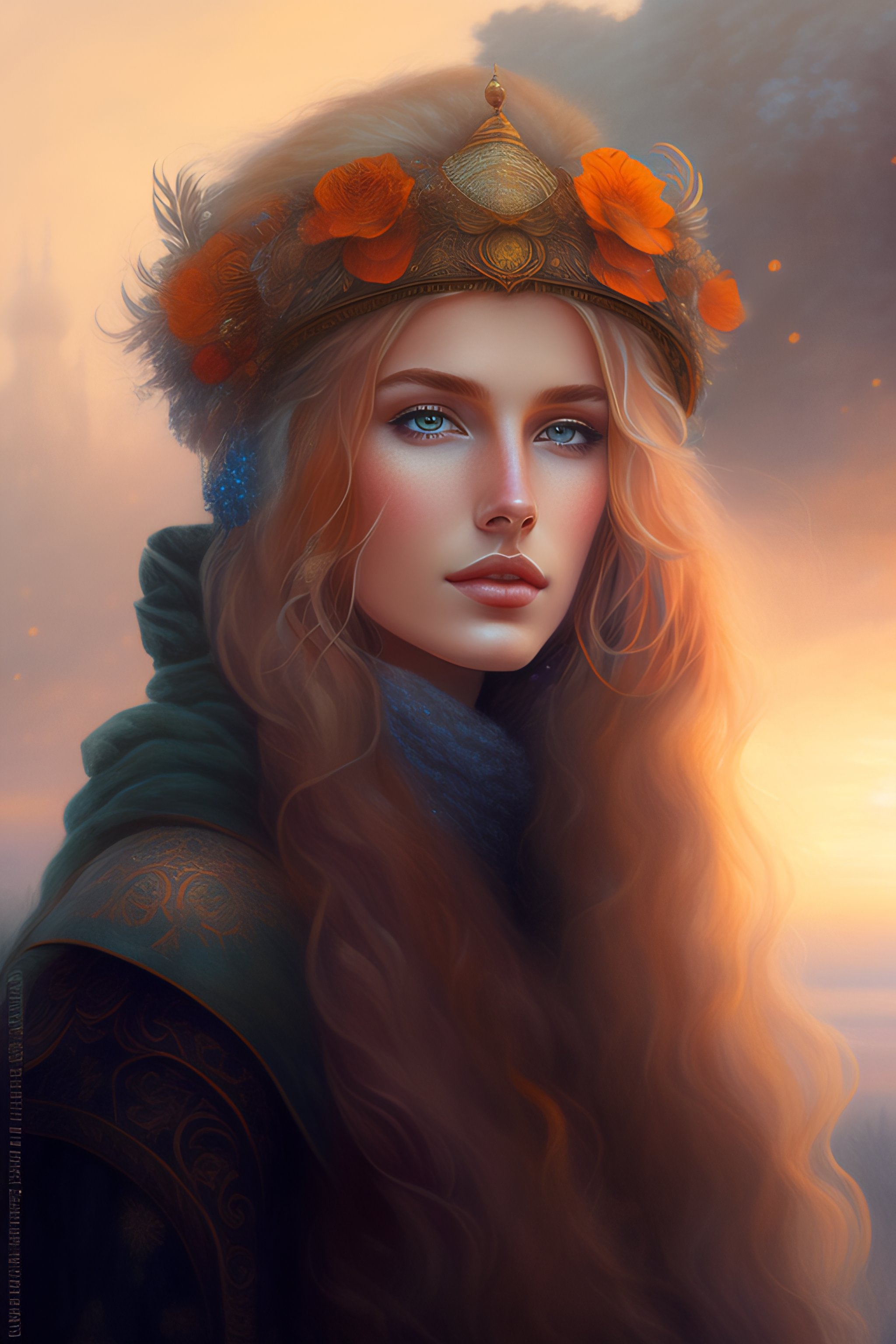 Lexica - Portrait of a pretty girl, messy blonde hair, futuristic ...