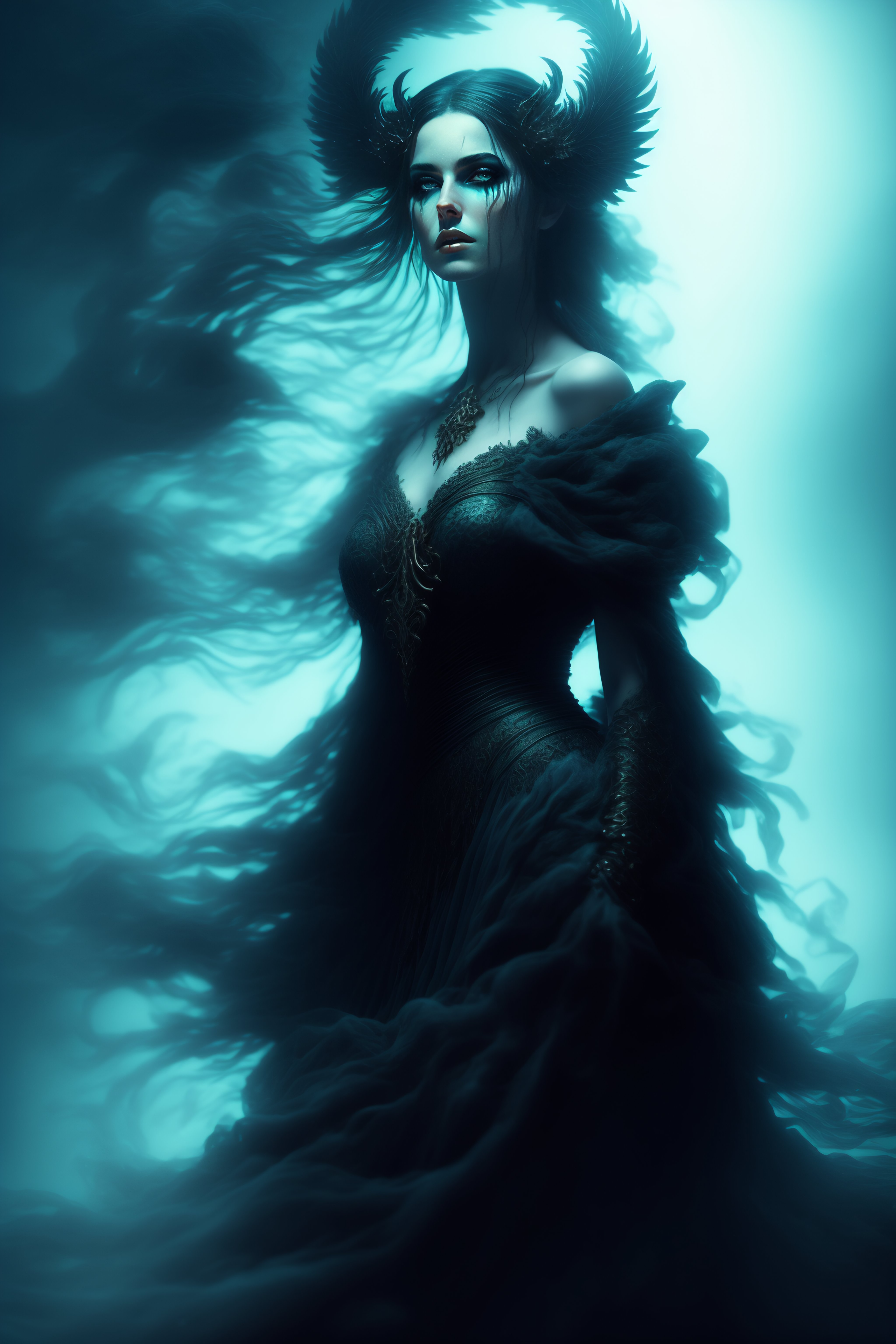 Lexica - Ghostly rotting dead evil undead siren, graceful, flowing ...