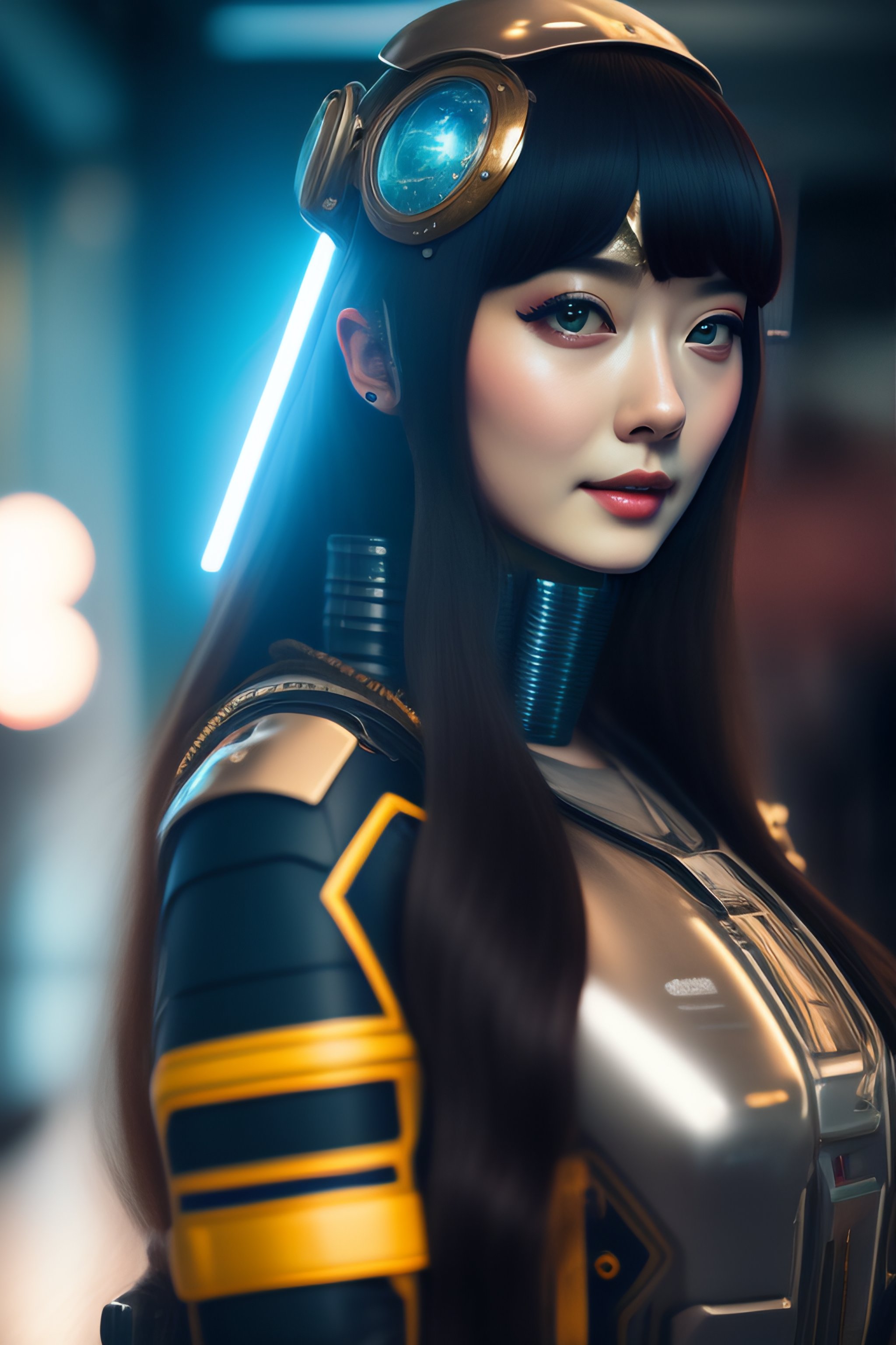 Lexica - Photoreal, cosplay, Cosplayer, cyber punk, Kanna Hashimoto ...