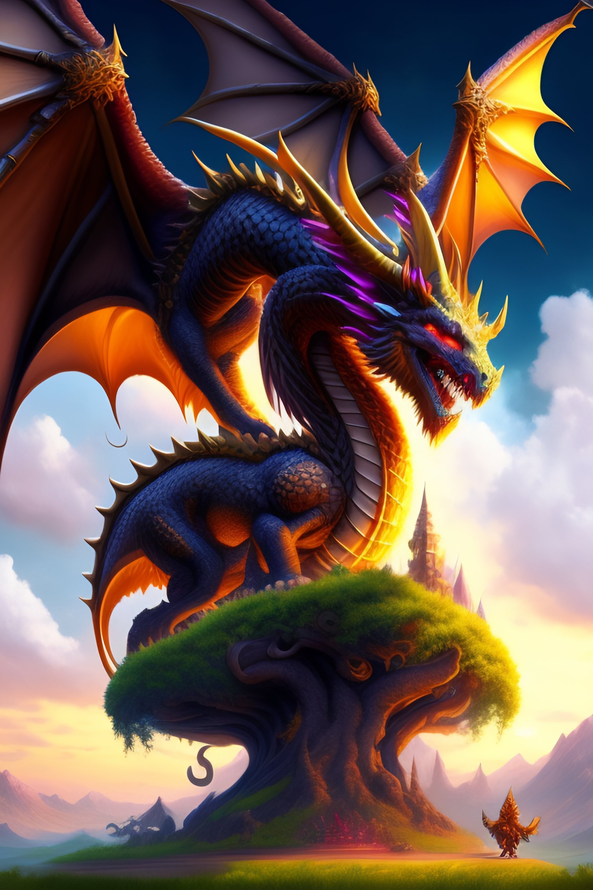 Lexica - Great dragons from world of warcraft destroying the great tree ...