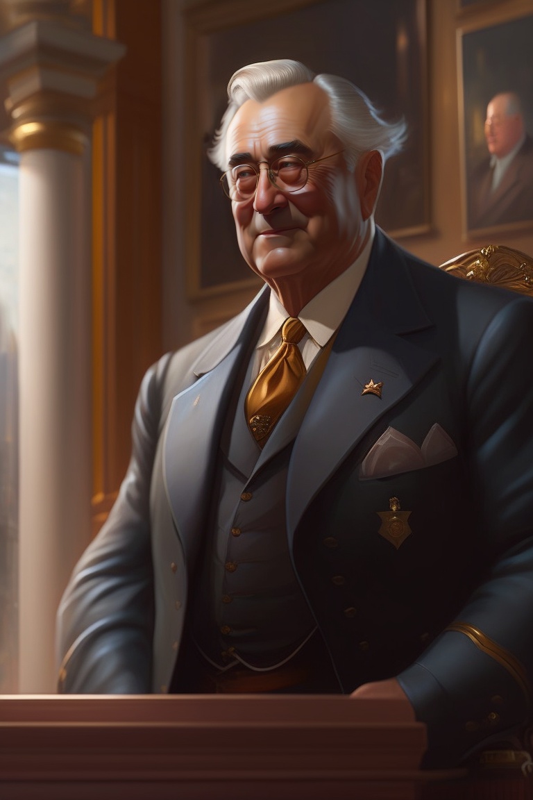 Lexica - Full shot body photo of Franklin D. Roosevelt, professional ...