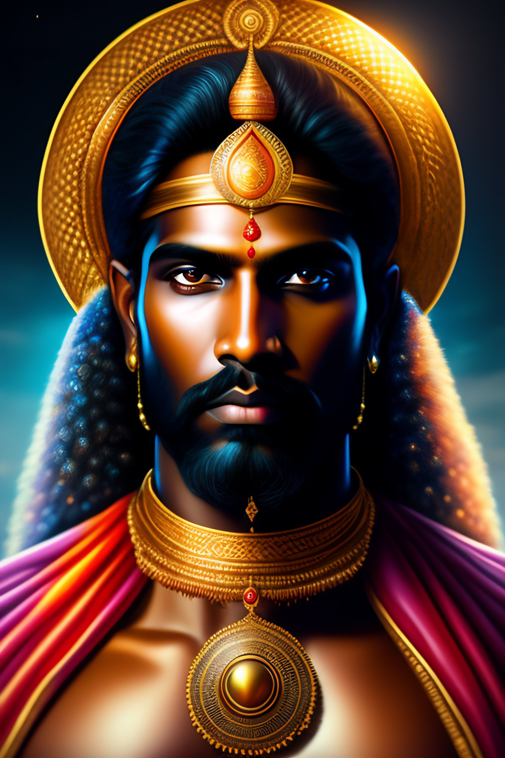 Lexica - Portrait of a Murugan, fantasy, front light, intricate ...