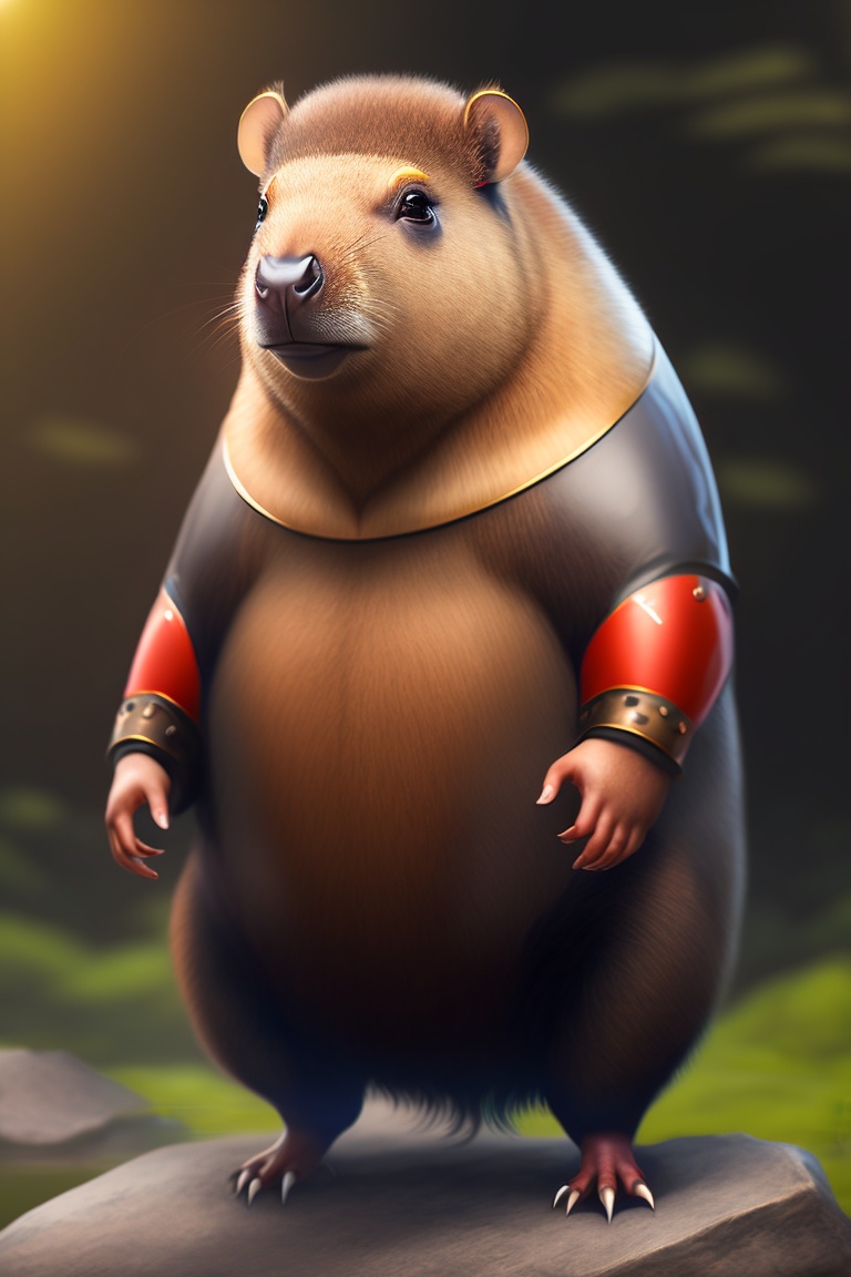 Lexica - Capybara as main boss from dungeon and dragons, evil creature ...