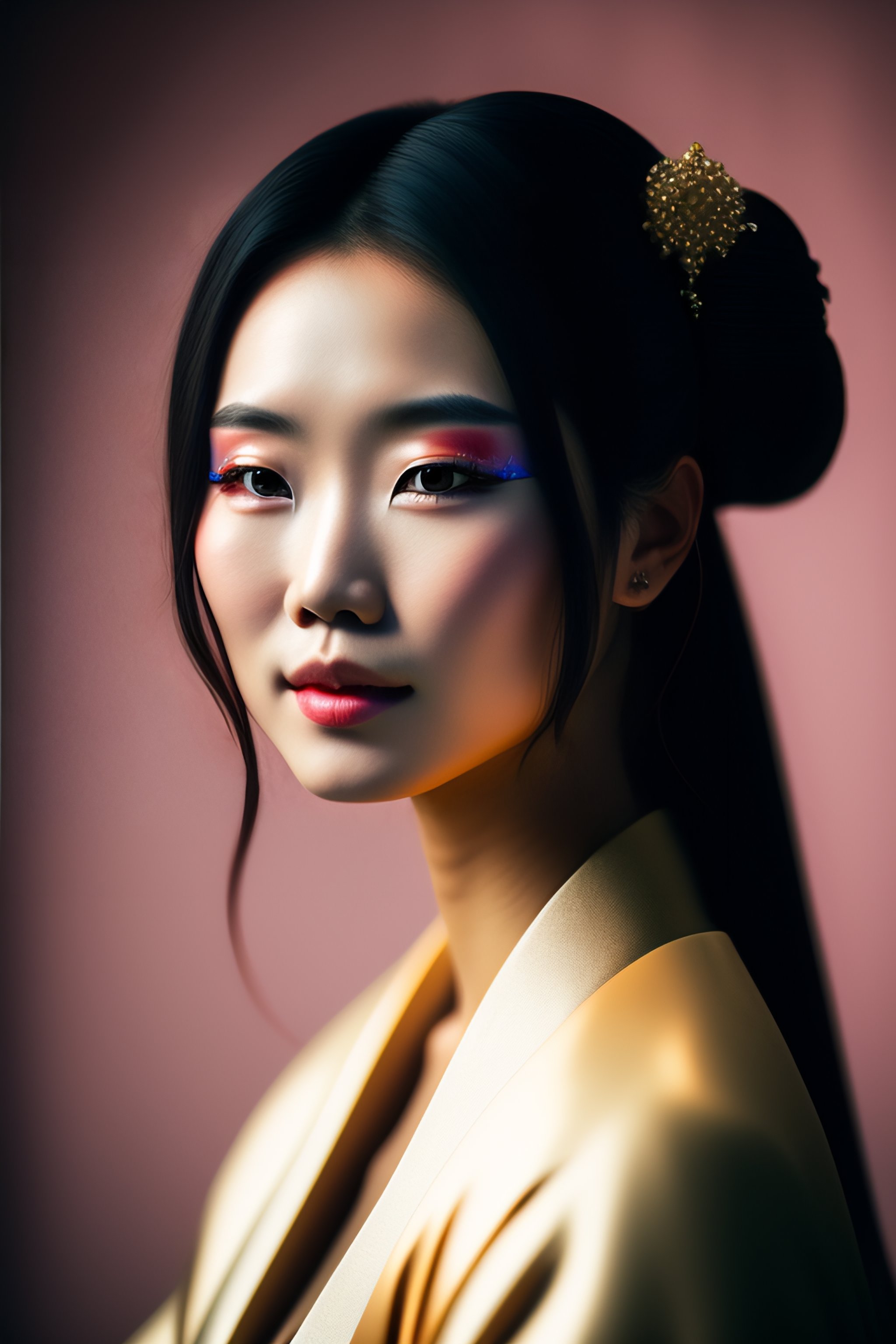 Lexica - Portrait of a stunningly beautiful, young, japanese geisha ...
