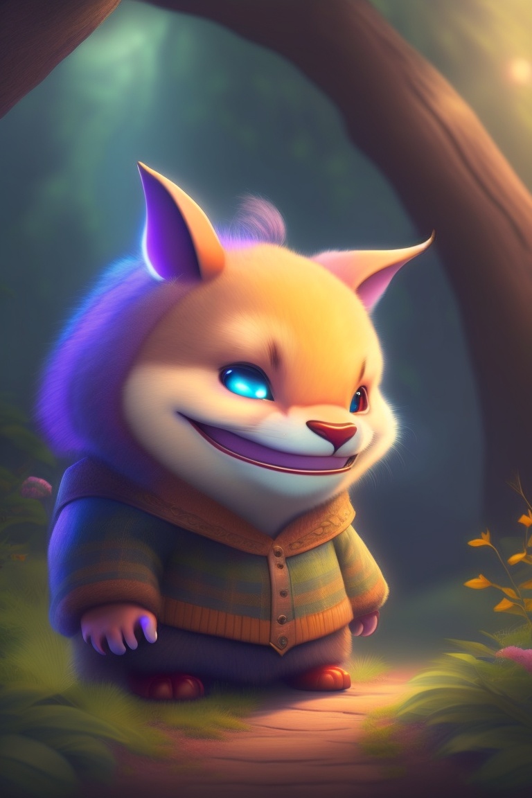 Lexica - Along the way, he met Giggles, a mischievous imp who loved ...