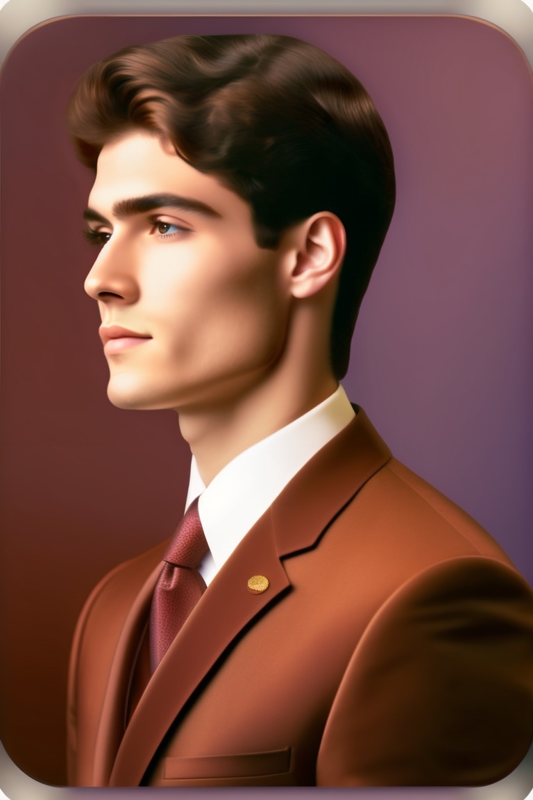 Lexica - A young man in suit, Half Body picture, Look Front, Background ...