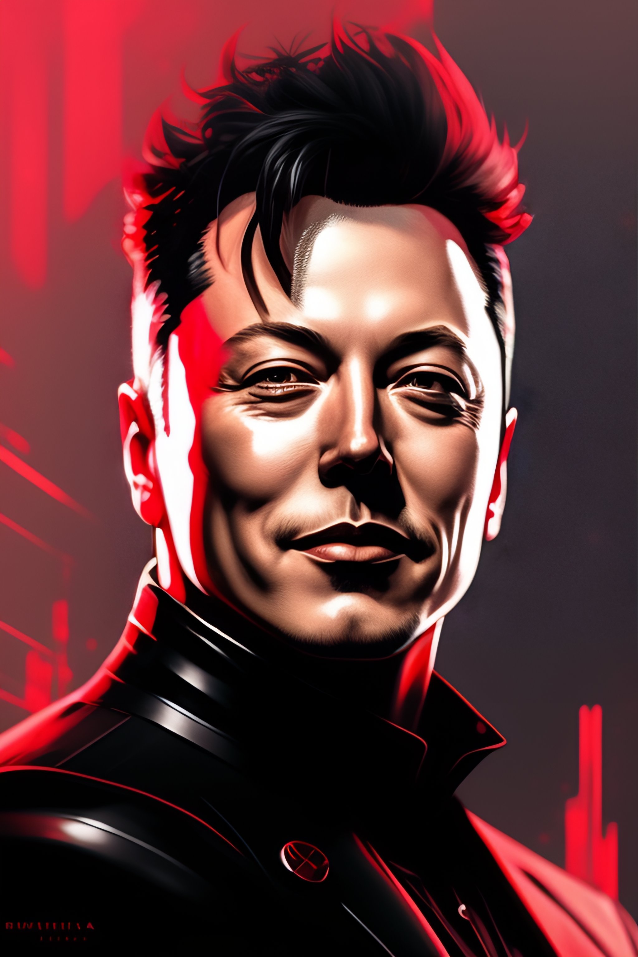 Lexica - Highly detailed portrait of elon musk, by Dustin Nguyen ...