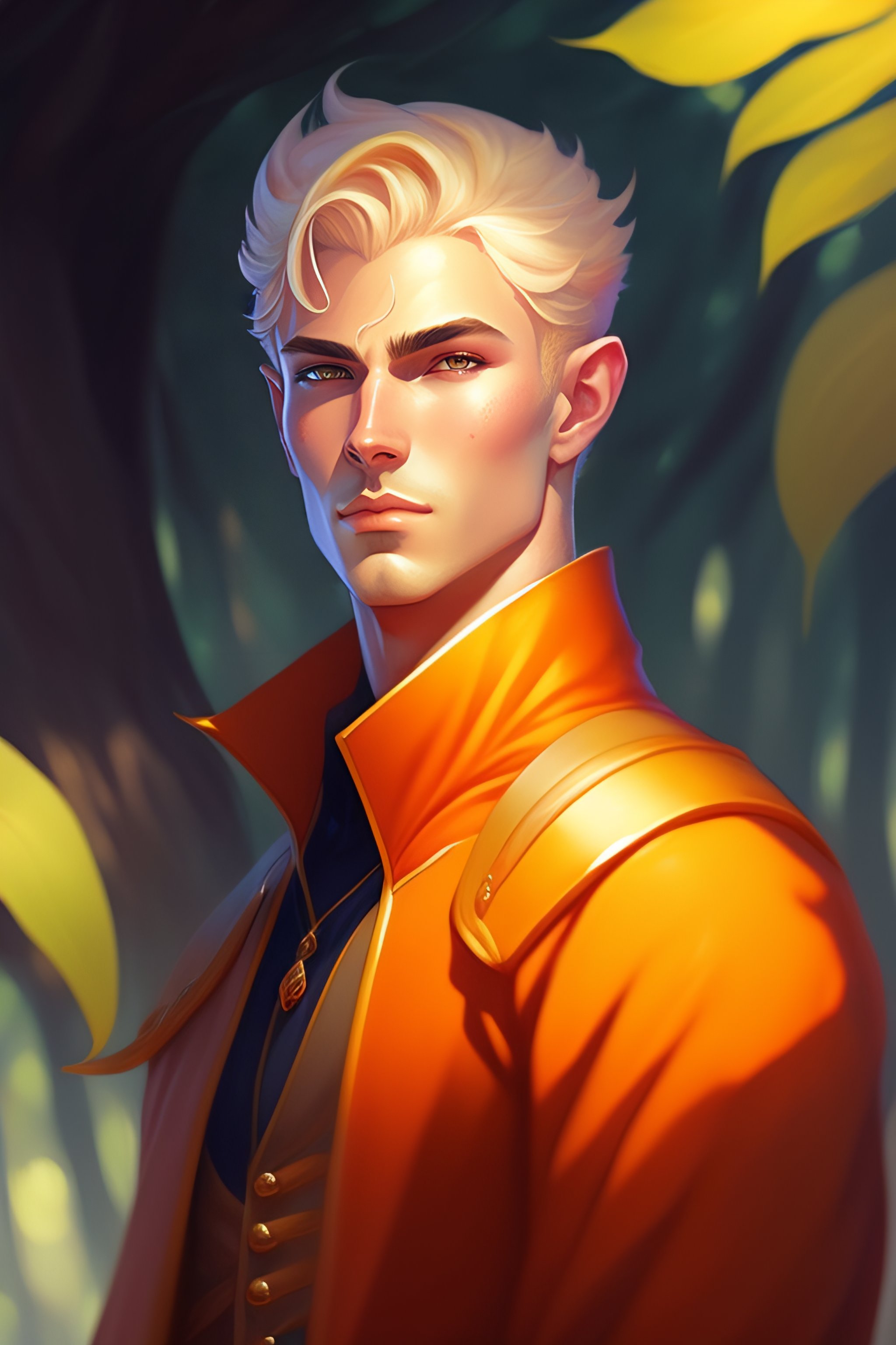 Lexica - Young blonde beautiful male boy forest spirit, elven, heroic ...