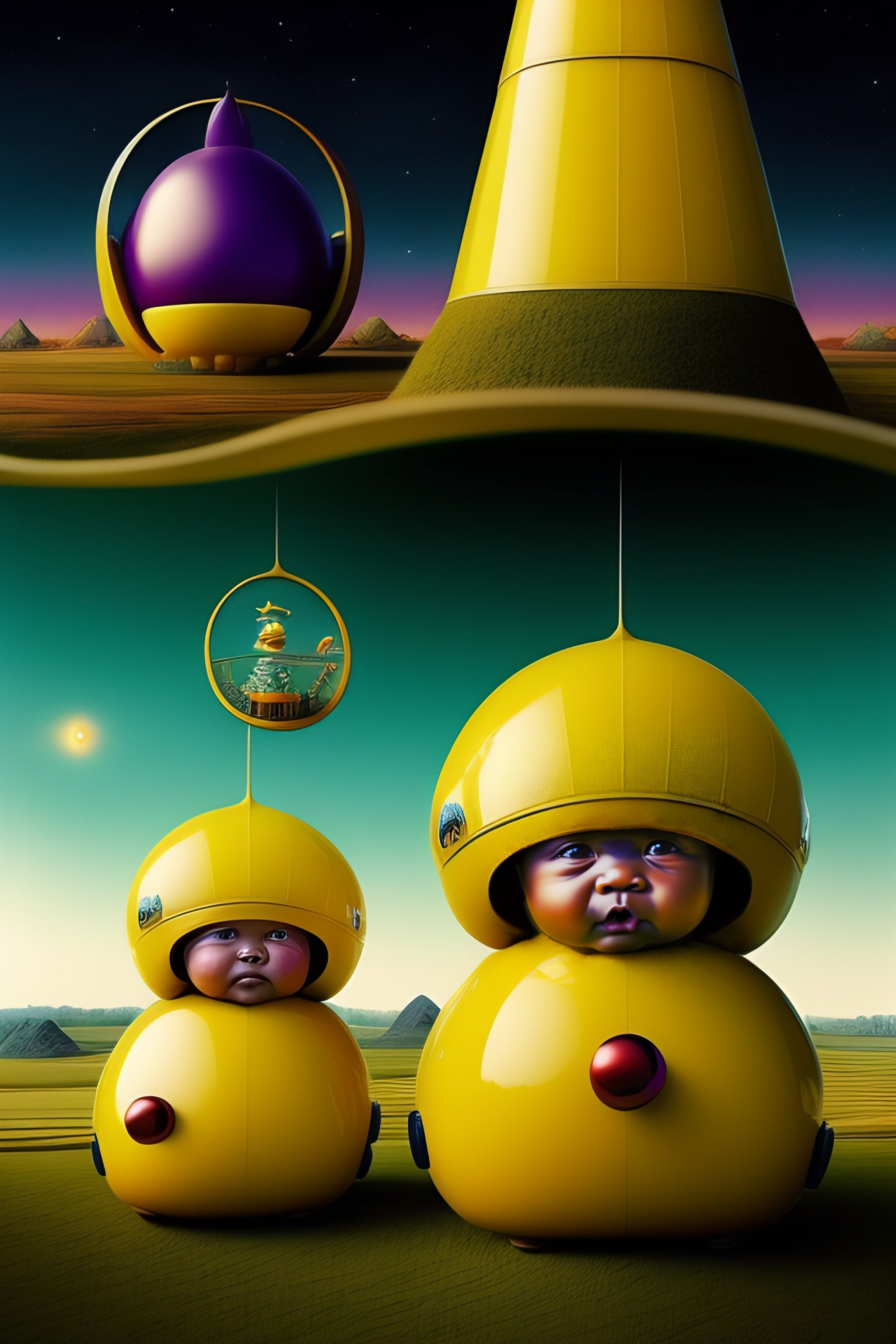 Lexica - The teletubbies as imagined by Hieronymus Bosch, gothic, ultra ...