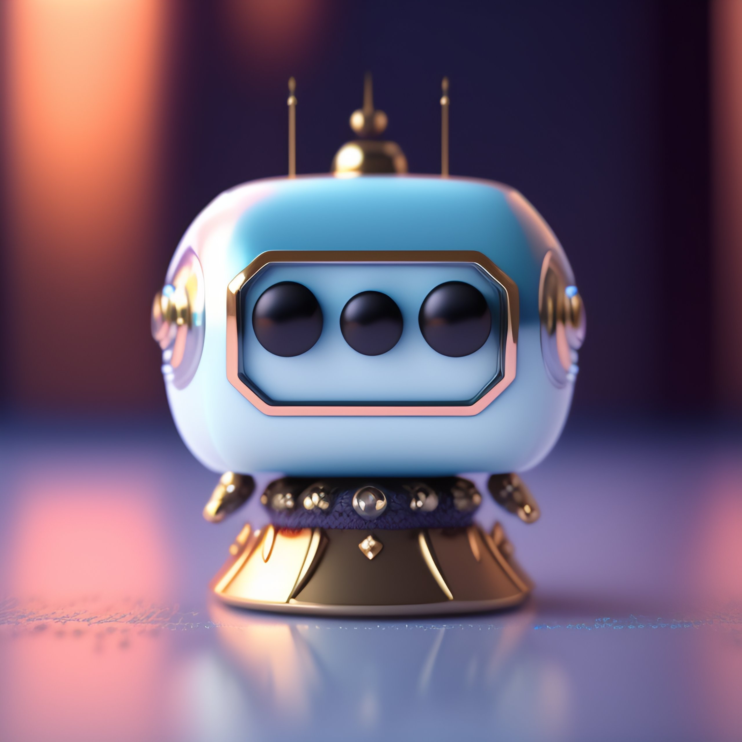 Lexica - Mini frozen robot that help sending data, no background ...