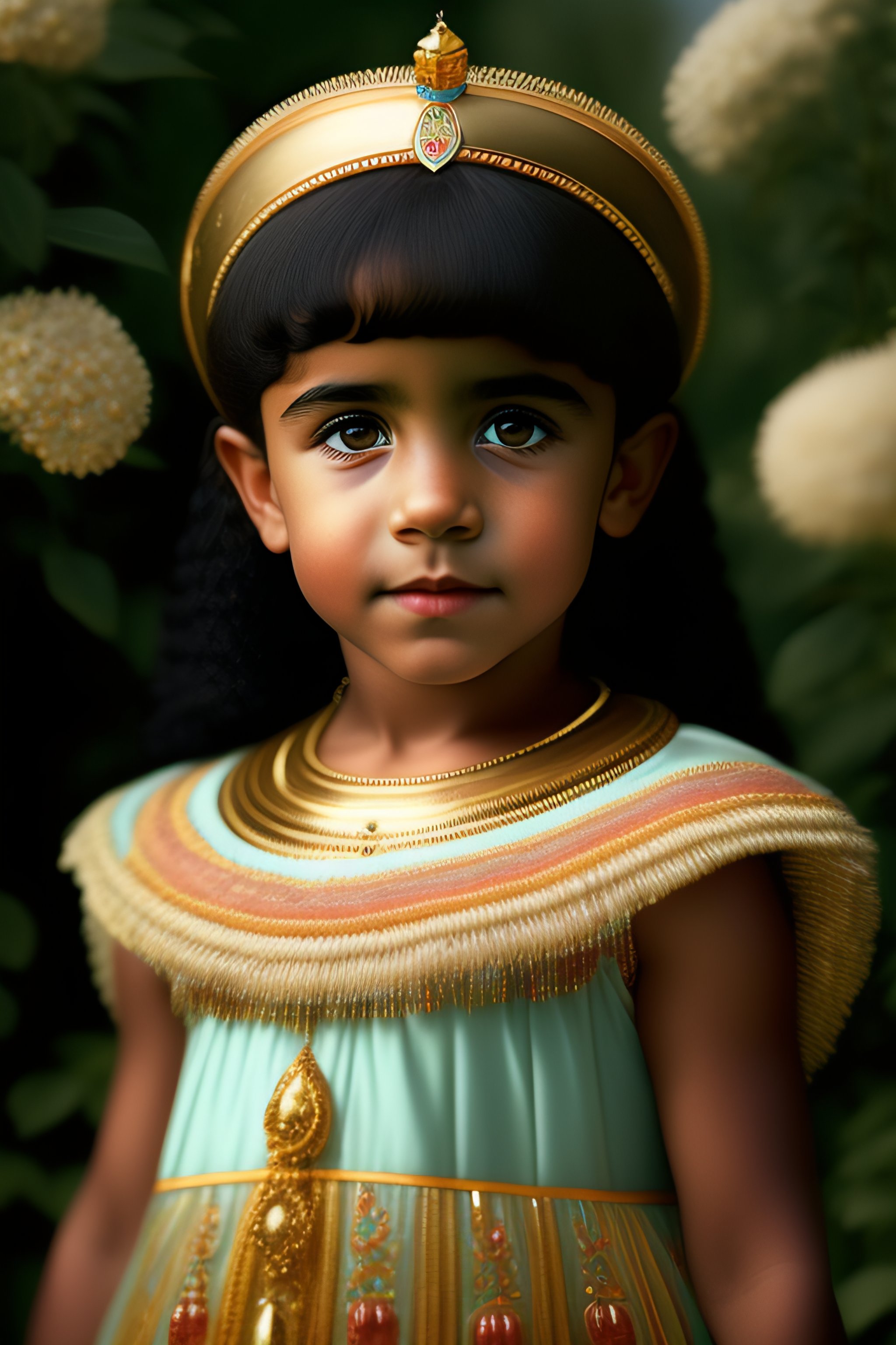 Lexica - Cute young Cleopatra in the garden