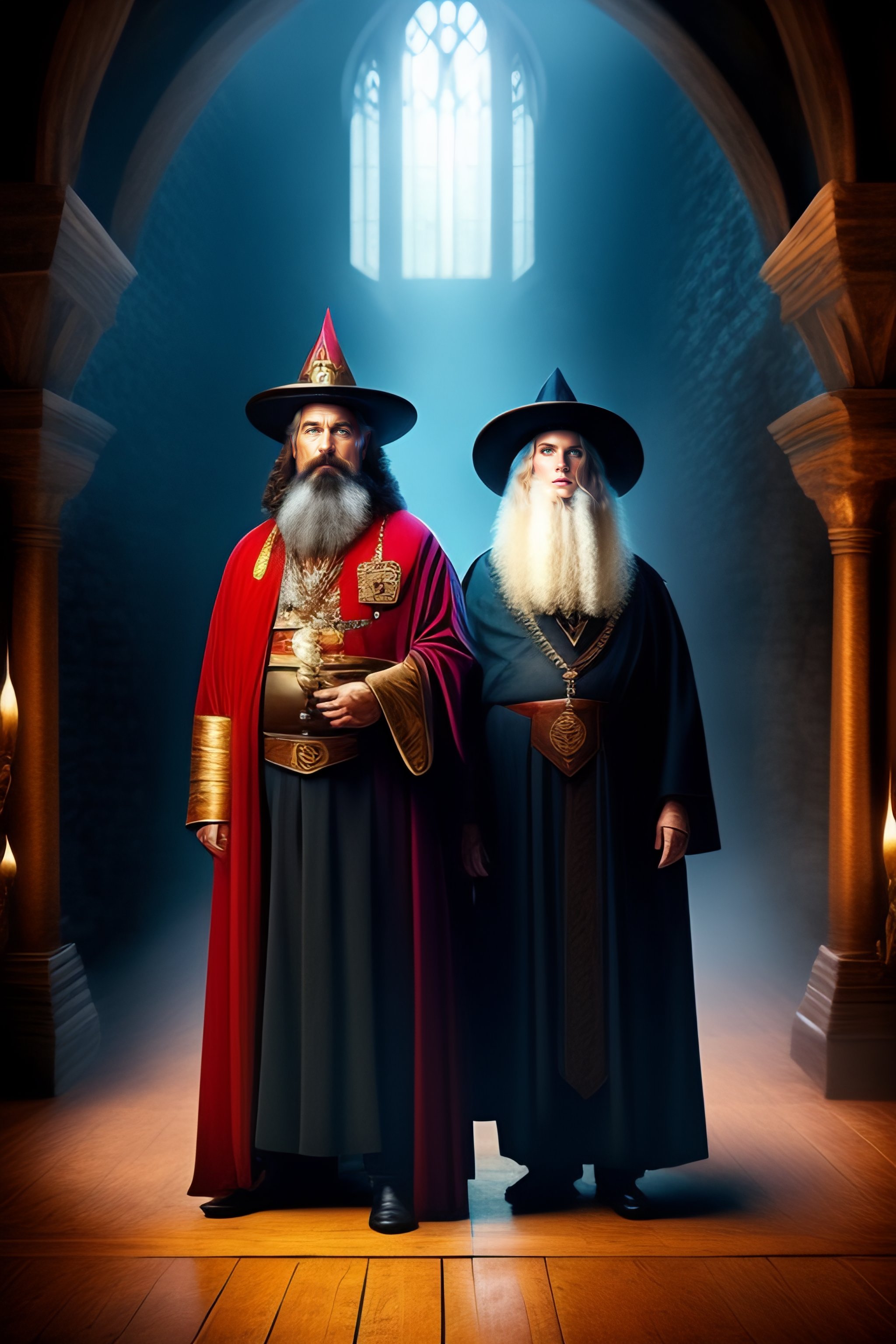 Lexica - 2 wizards inside Hogwarts