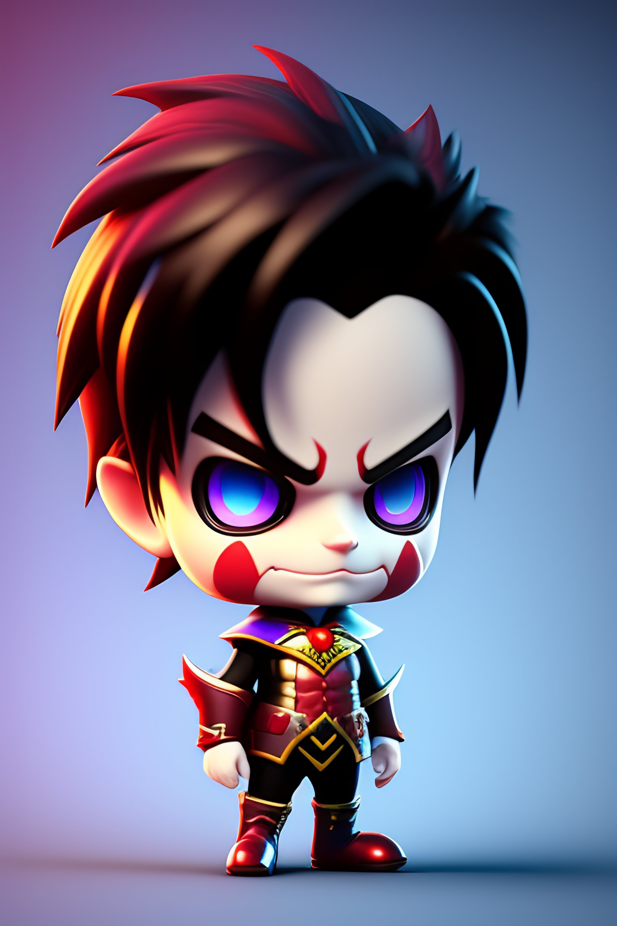 Lexica - Cute chibi DC Joker, 3d, unreal engine