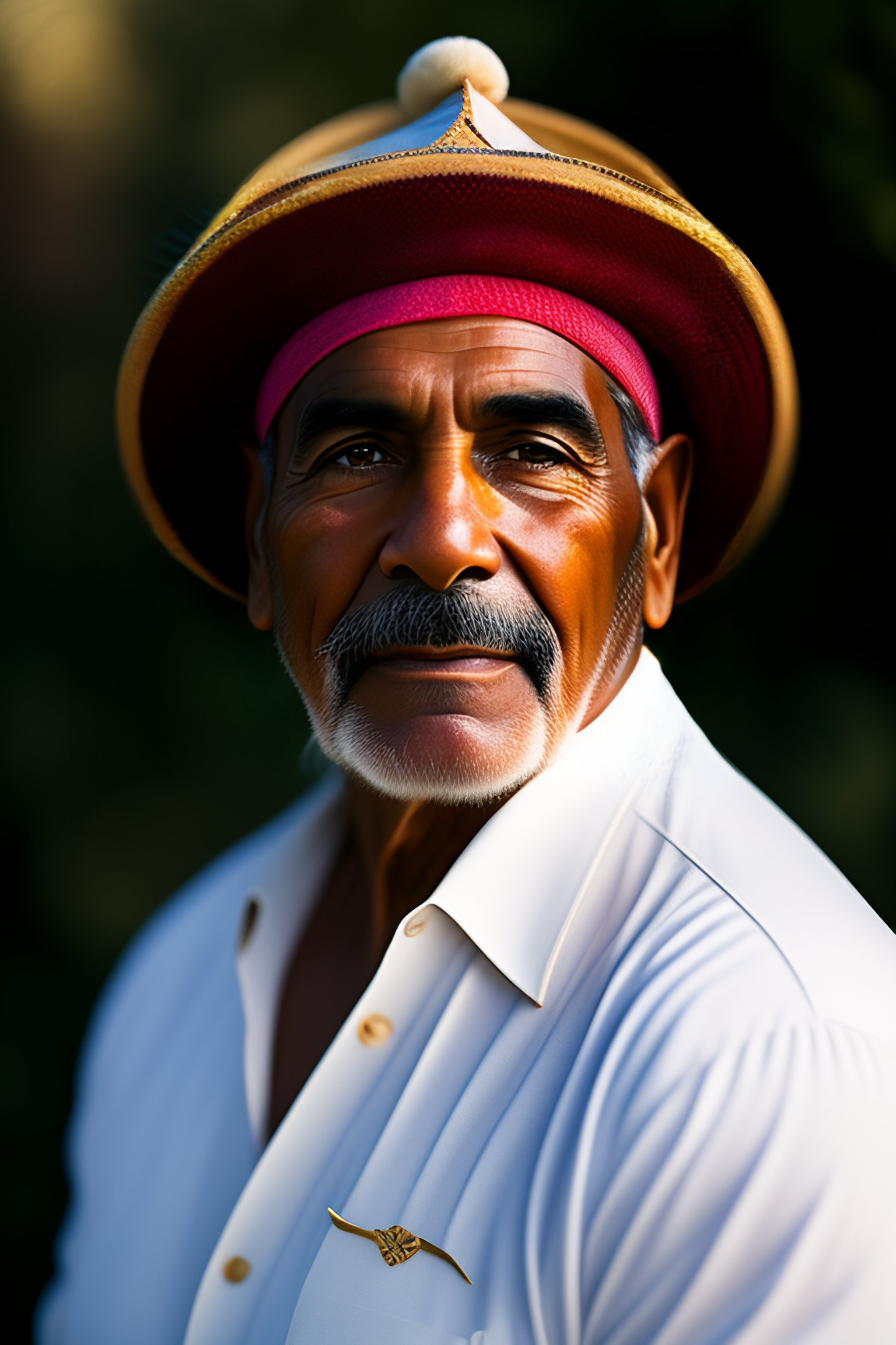 Lexica - Portrait of puerto rican with pava hat