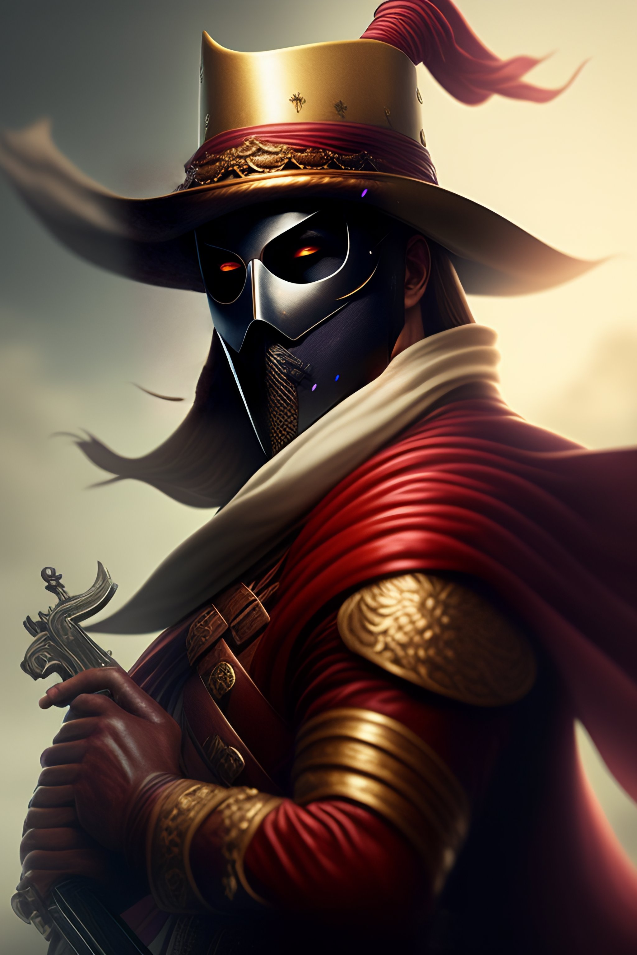 Lexica - Masked ghost pirate with Flintlock