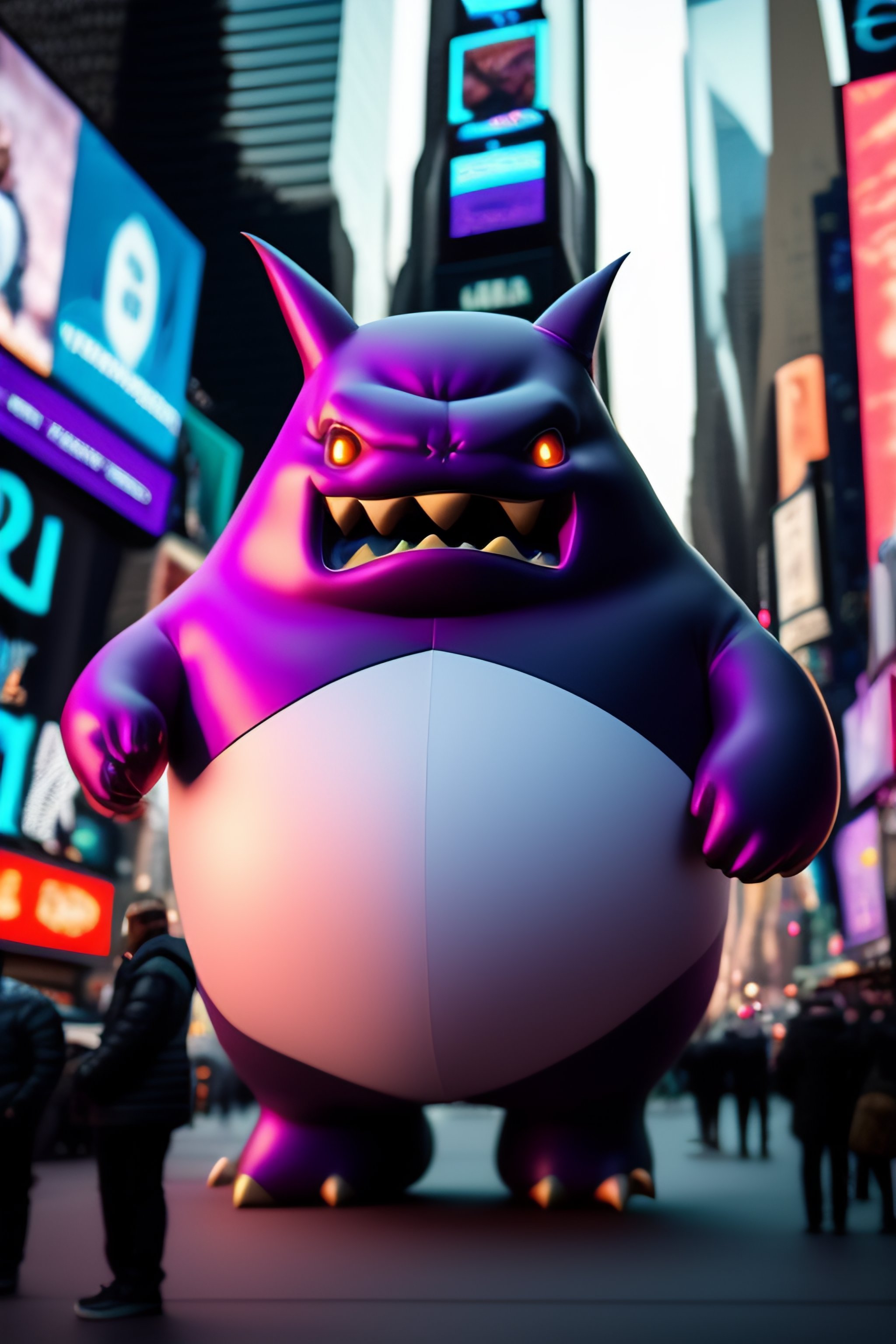 Lexica - Gengar the ghost pokemon from pokemon in real life standing in ...