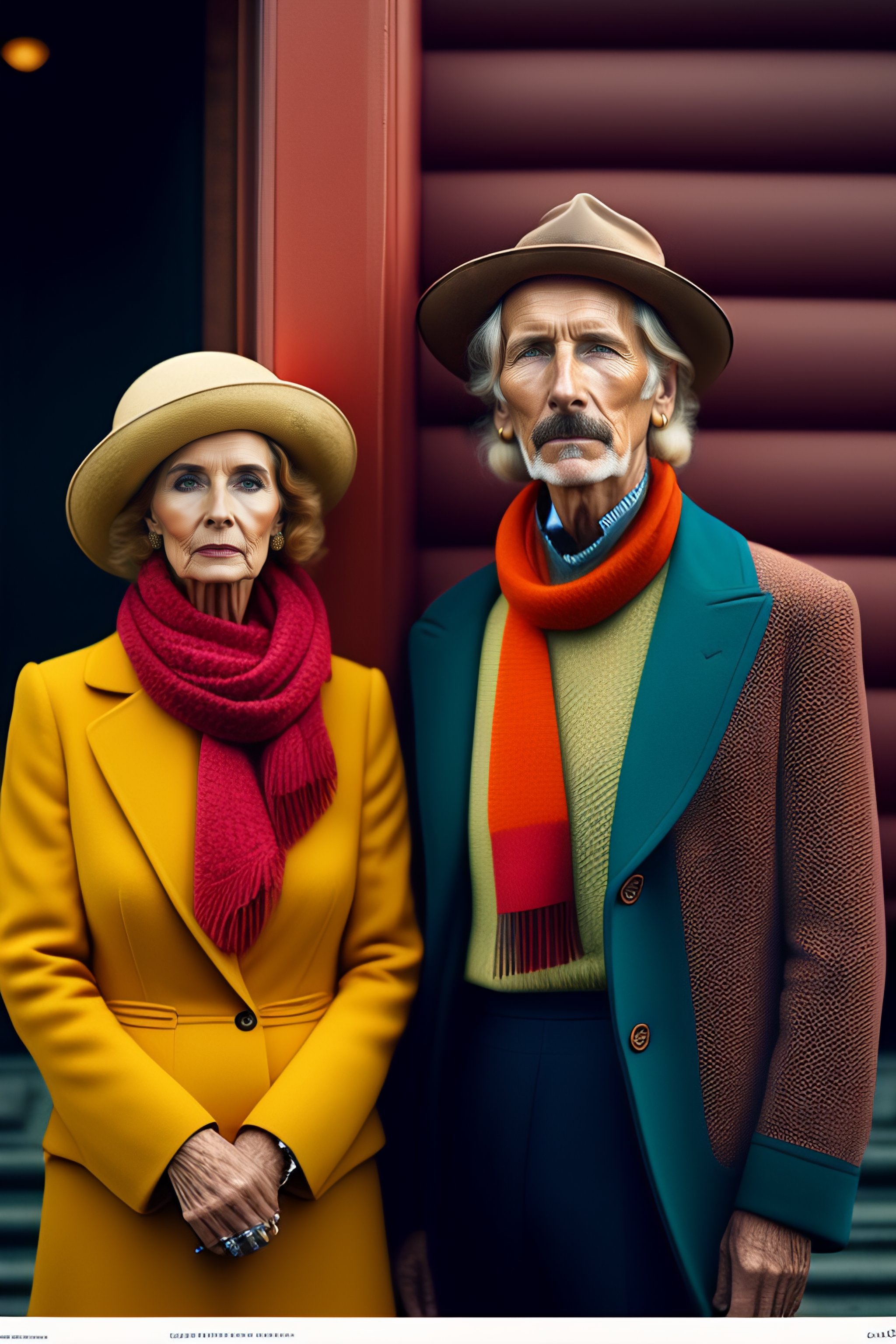 Lexica - People who don't exist Wes Anderson colors outfits, and dark ...