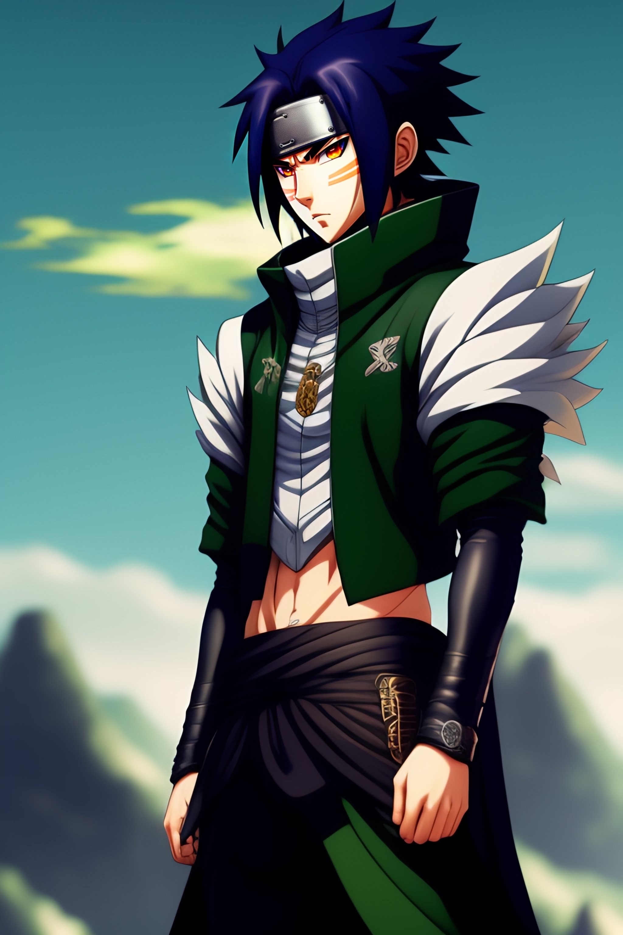 Lexica - Naruto anime character, muscular build, chiseled features ...