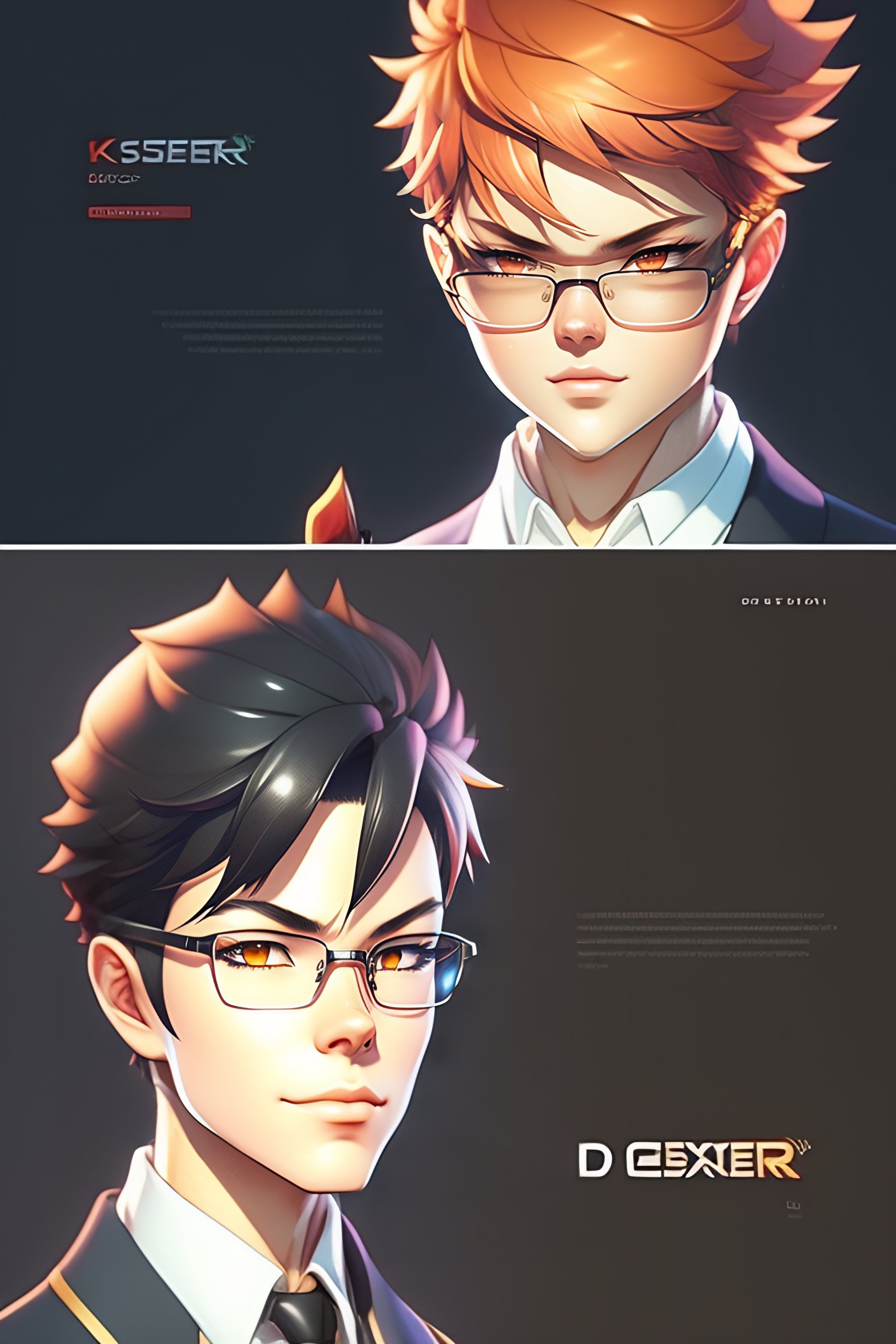 Lexica - Character concept art of dexter as an anime character | cute ...