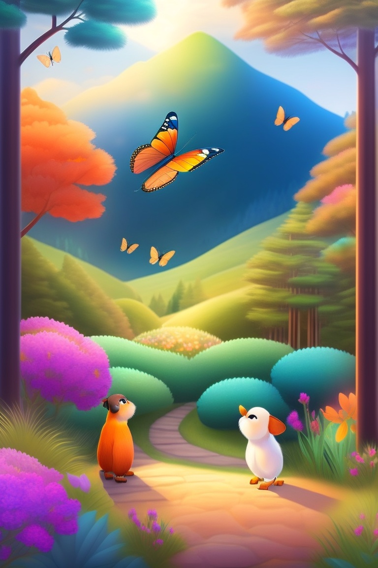 Lexica - The interface of the story has a colorful and attractive ...