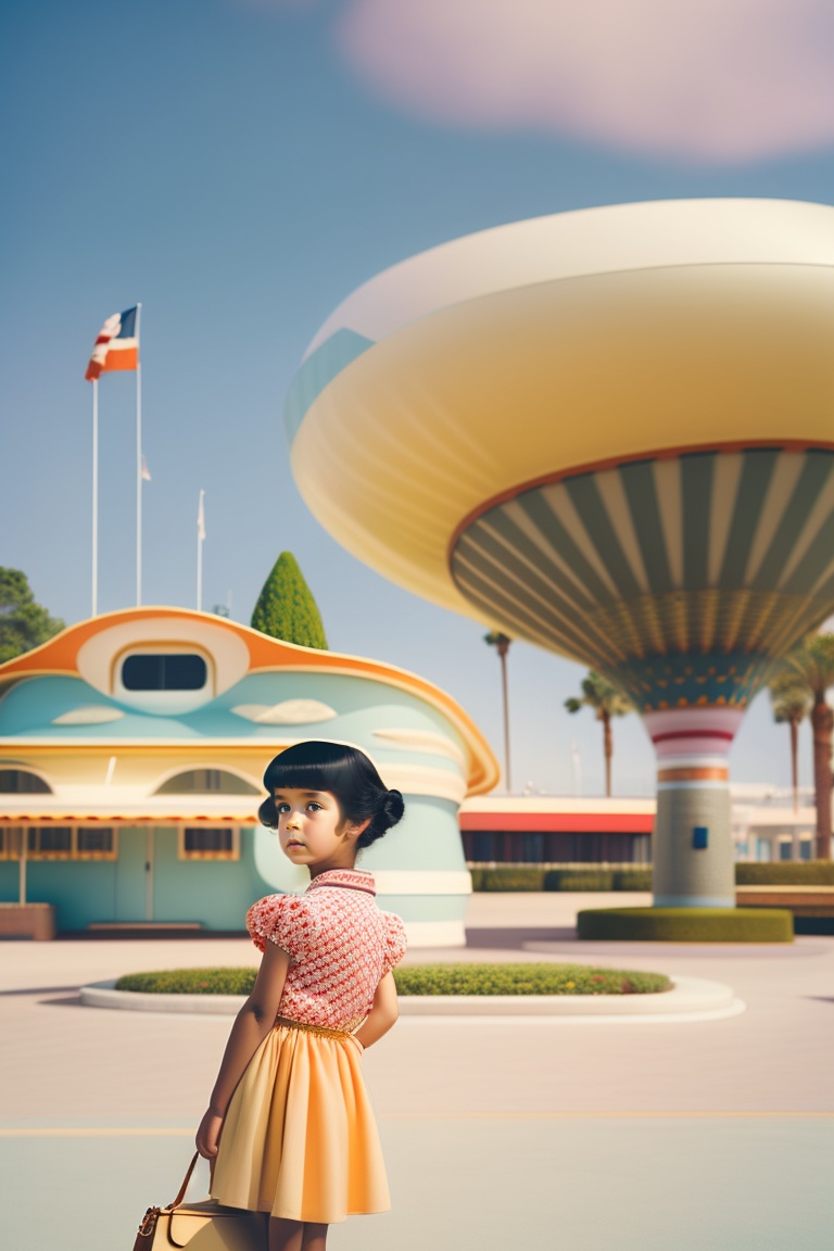 Lexica - 1954 ,black hair little girl looking to the camera beside ...