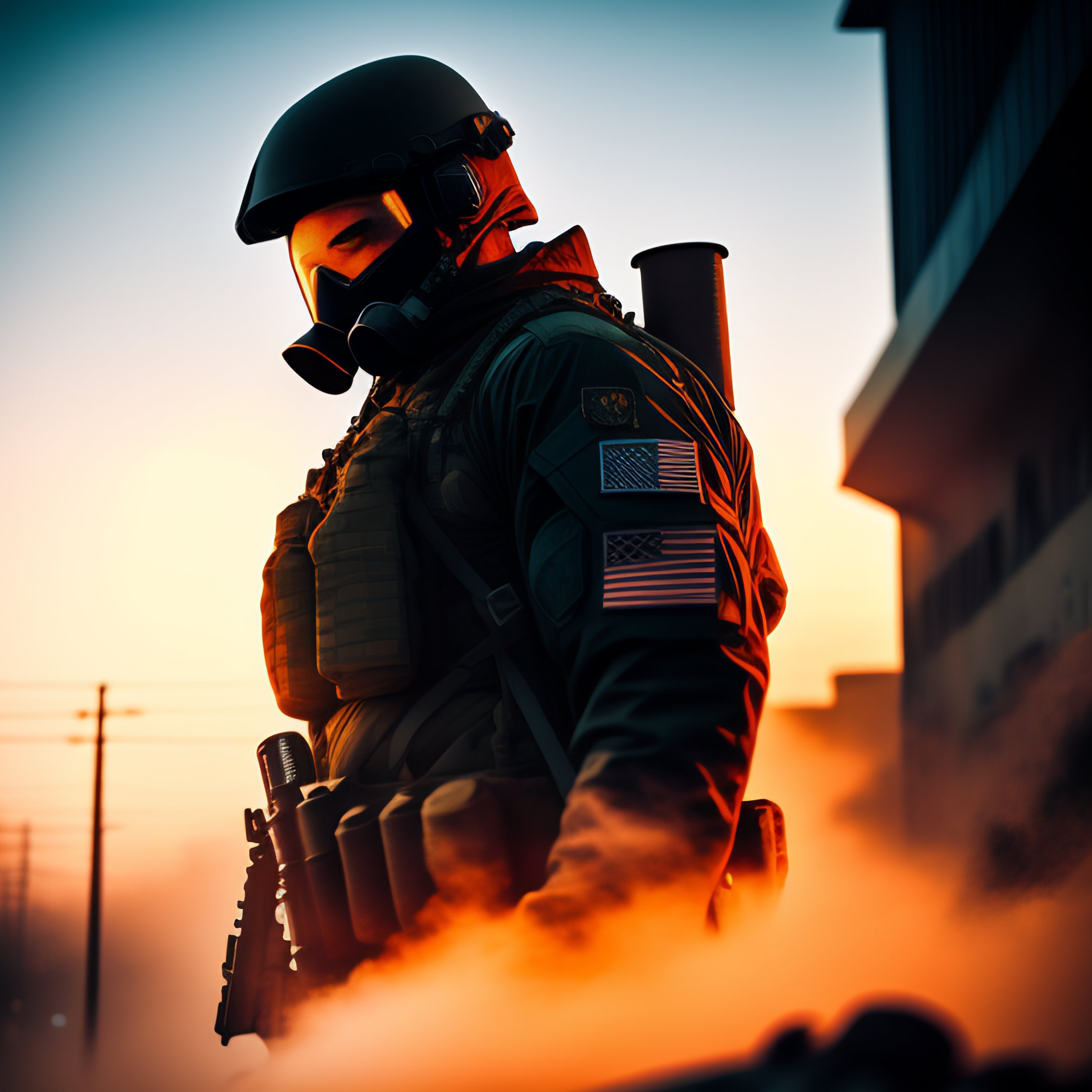 Lexica - War photography in post-apocalyptic streets of new-york, token ...