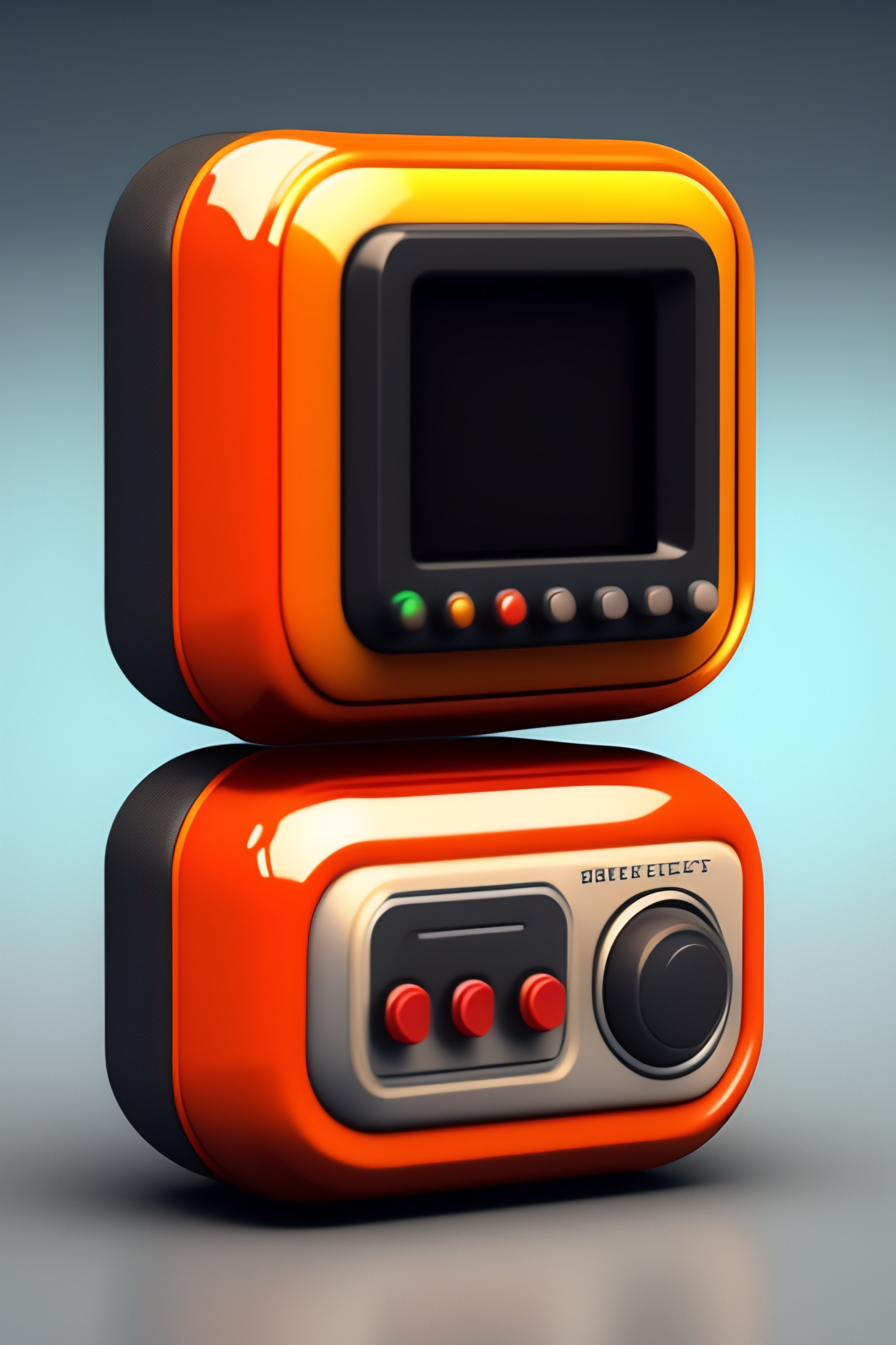 Lexica - 4D pixel retro tiny cute electronics render.