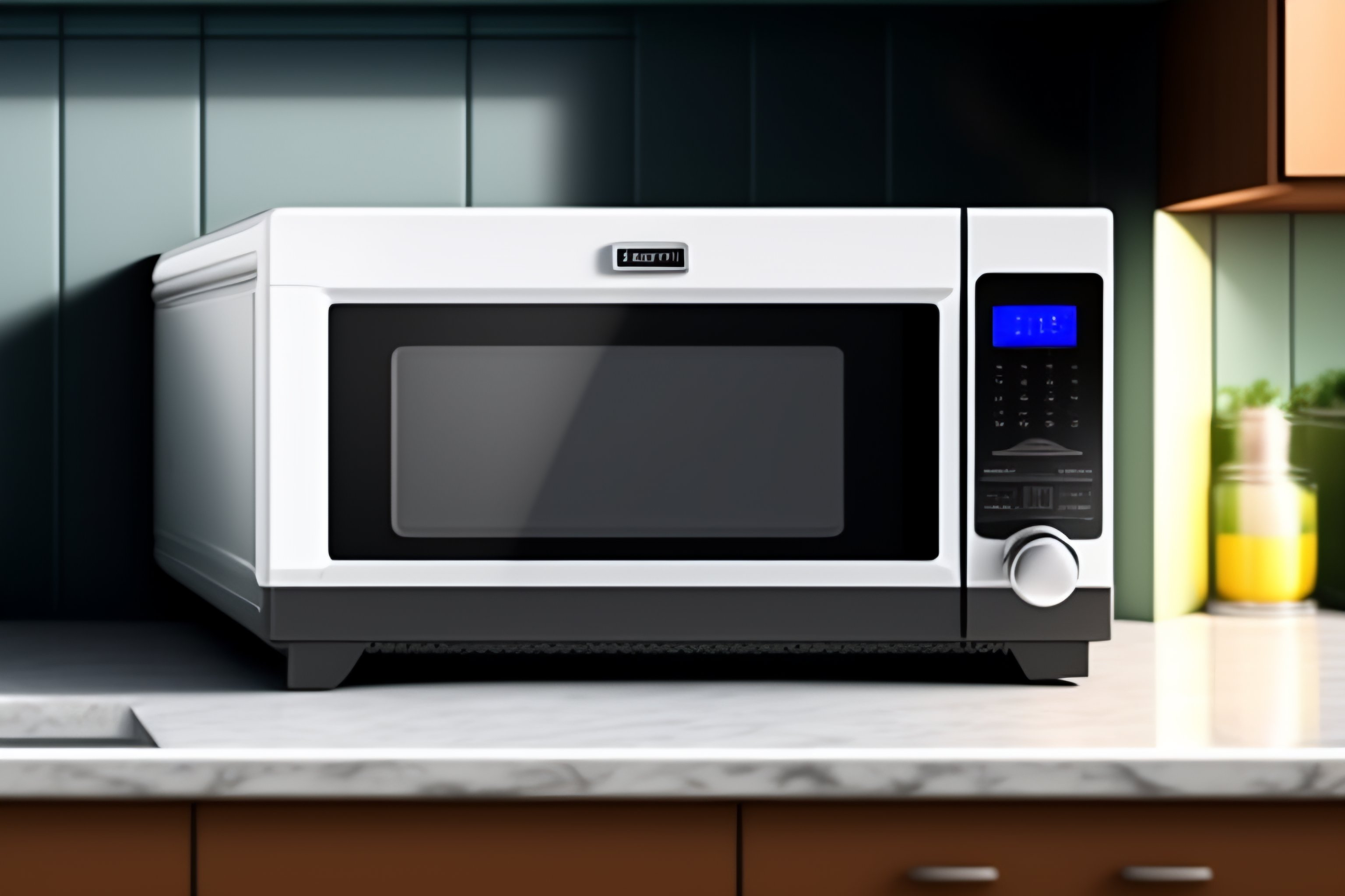 Lexica - A microwave with lots of buttons, an LCD screen, 3 spouts and ...