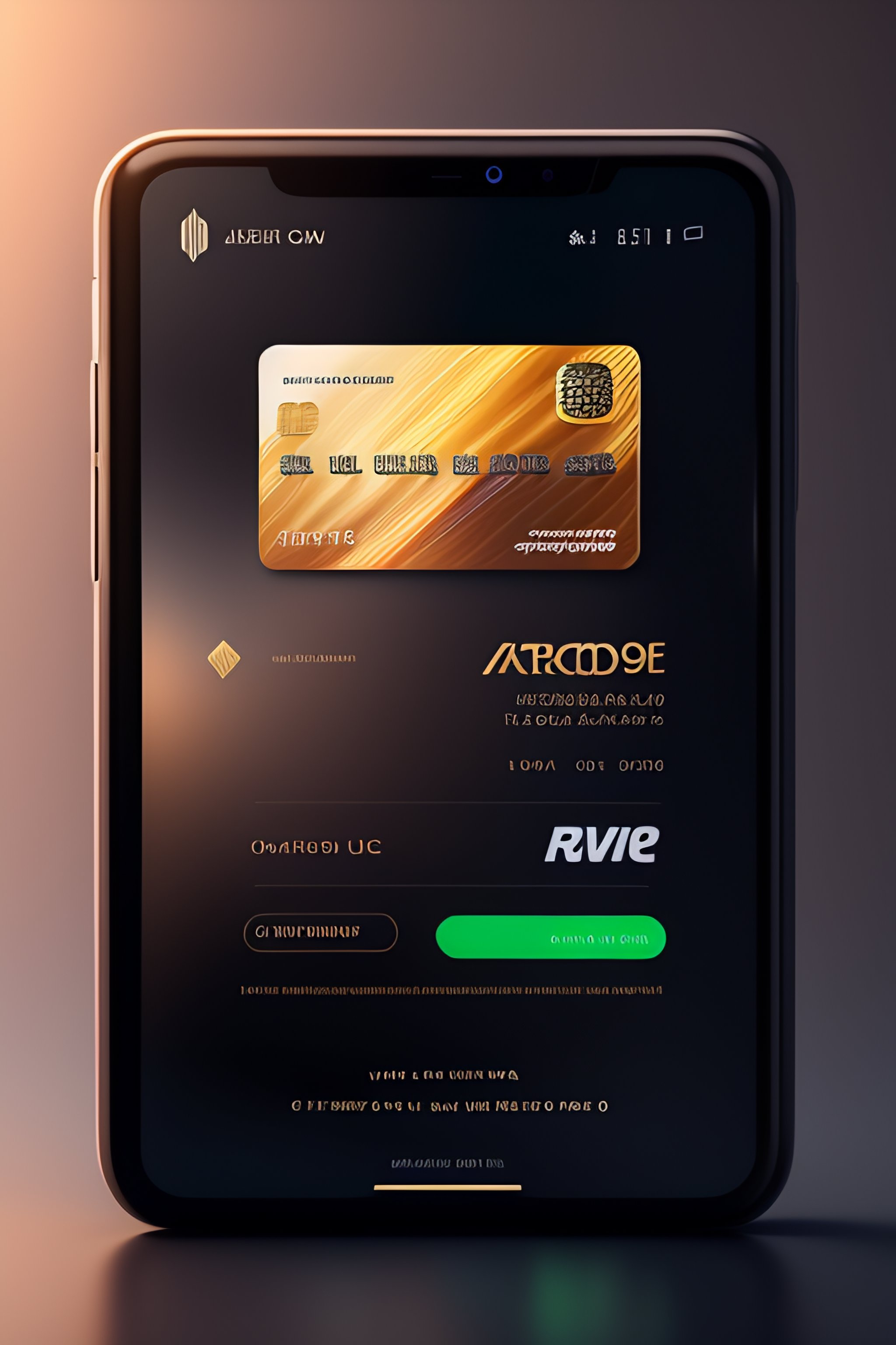Lexica - Credit card, screen touch, icons app, dramatic lighting ...