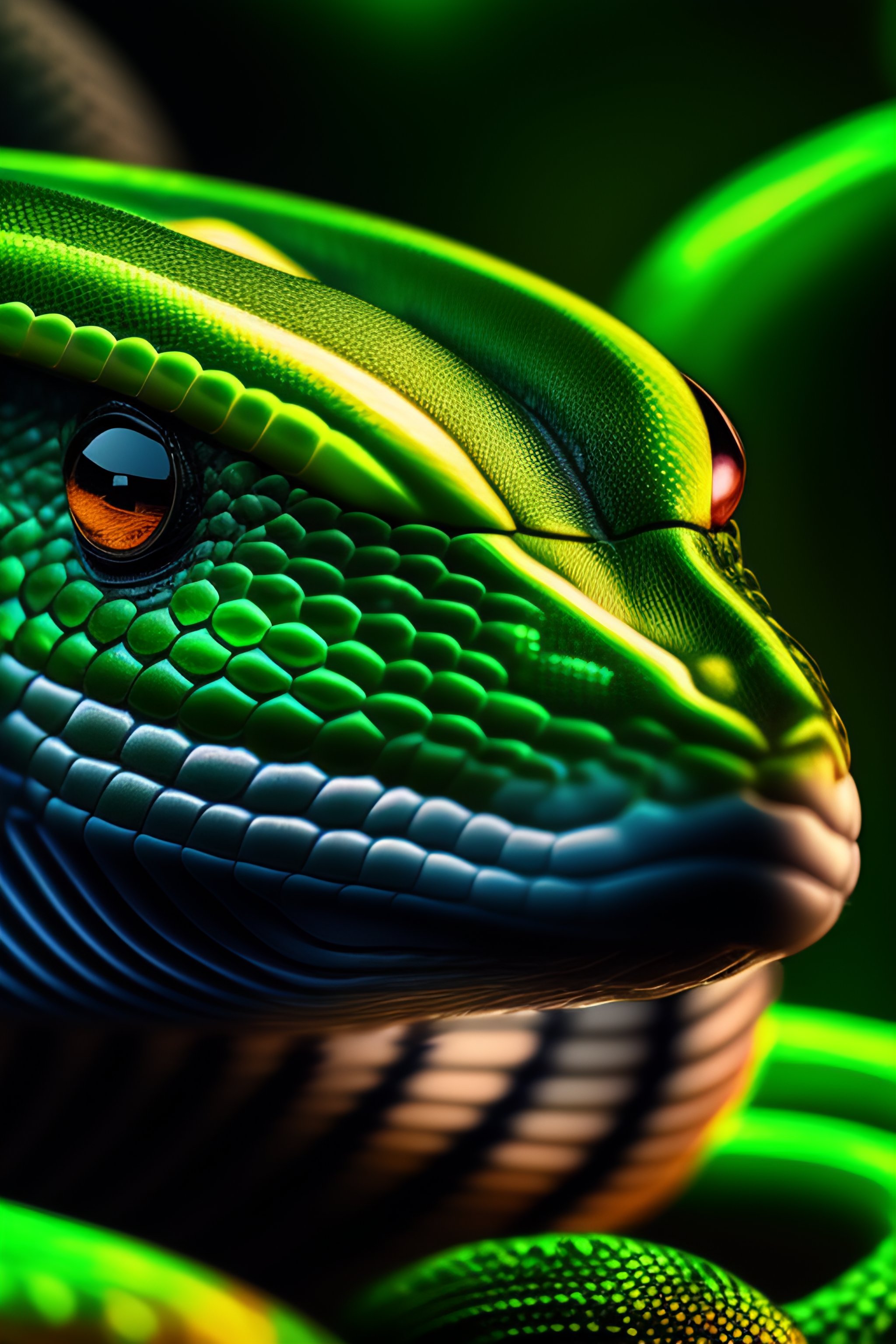 Lexica - Family snake painting by style of adam adamowicz illustration ...