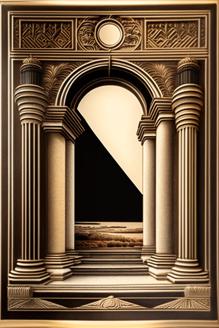 Lexica - Ex libris of the gate of Sun, Ancient Greek style, medieval ...