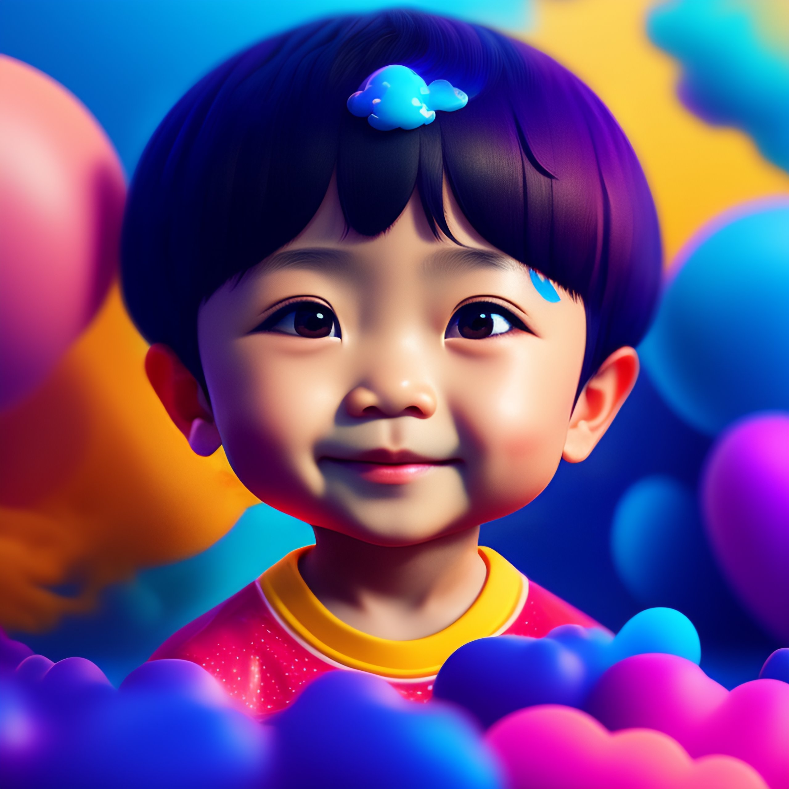 Lexica - Cute chibi Jung Kook, cute funny face, colorful, water ink ...