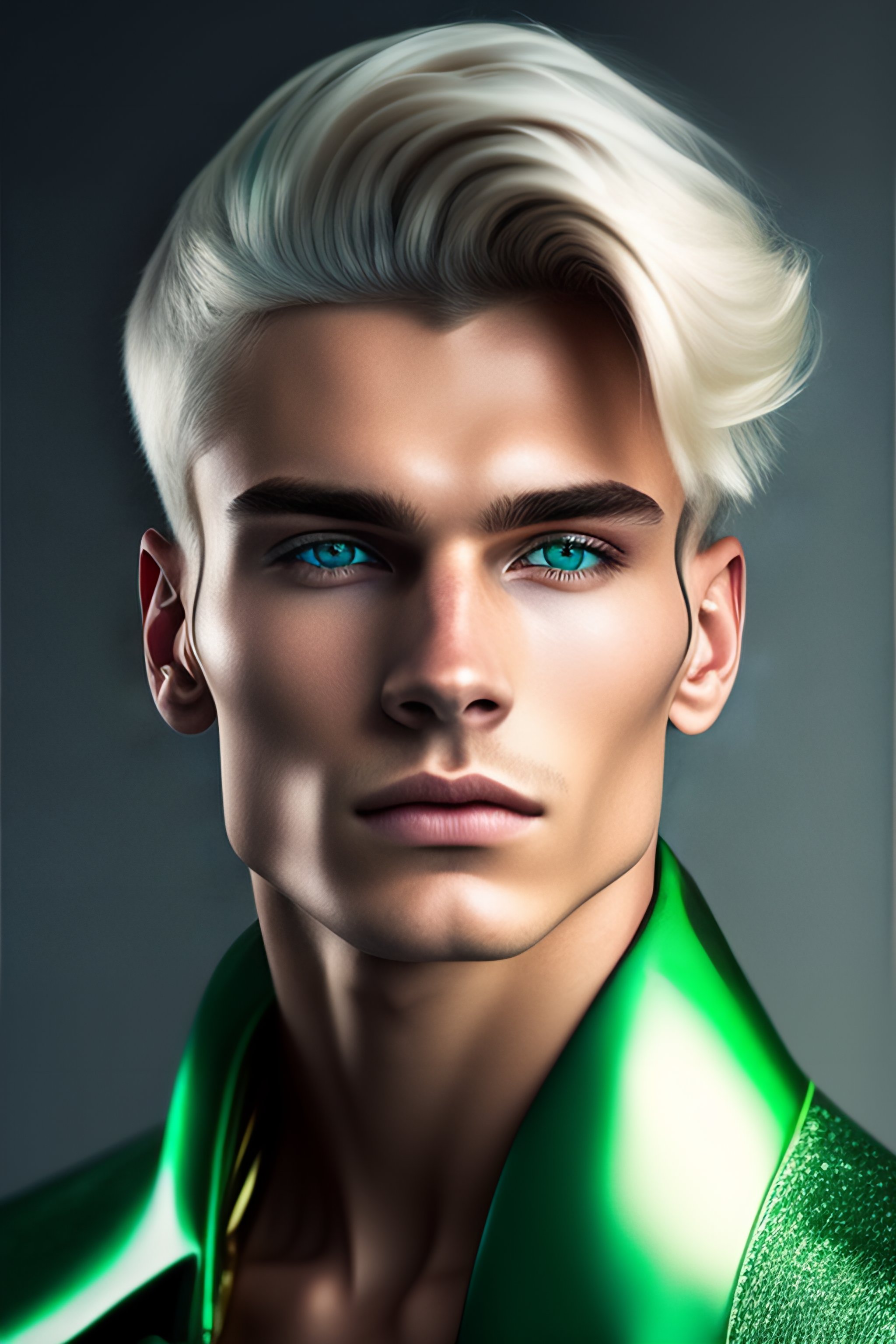 Lexica - Protrait, photograph, androgynous young man, oval jaw ...