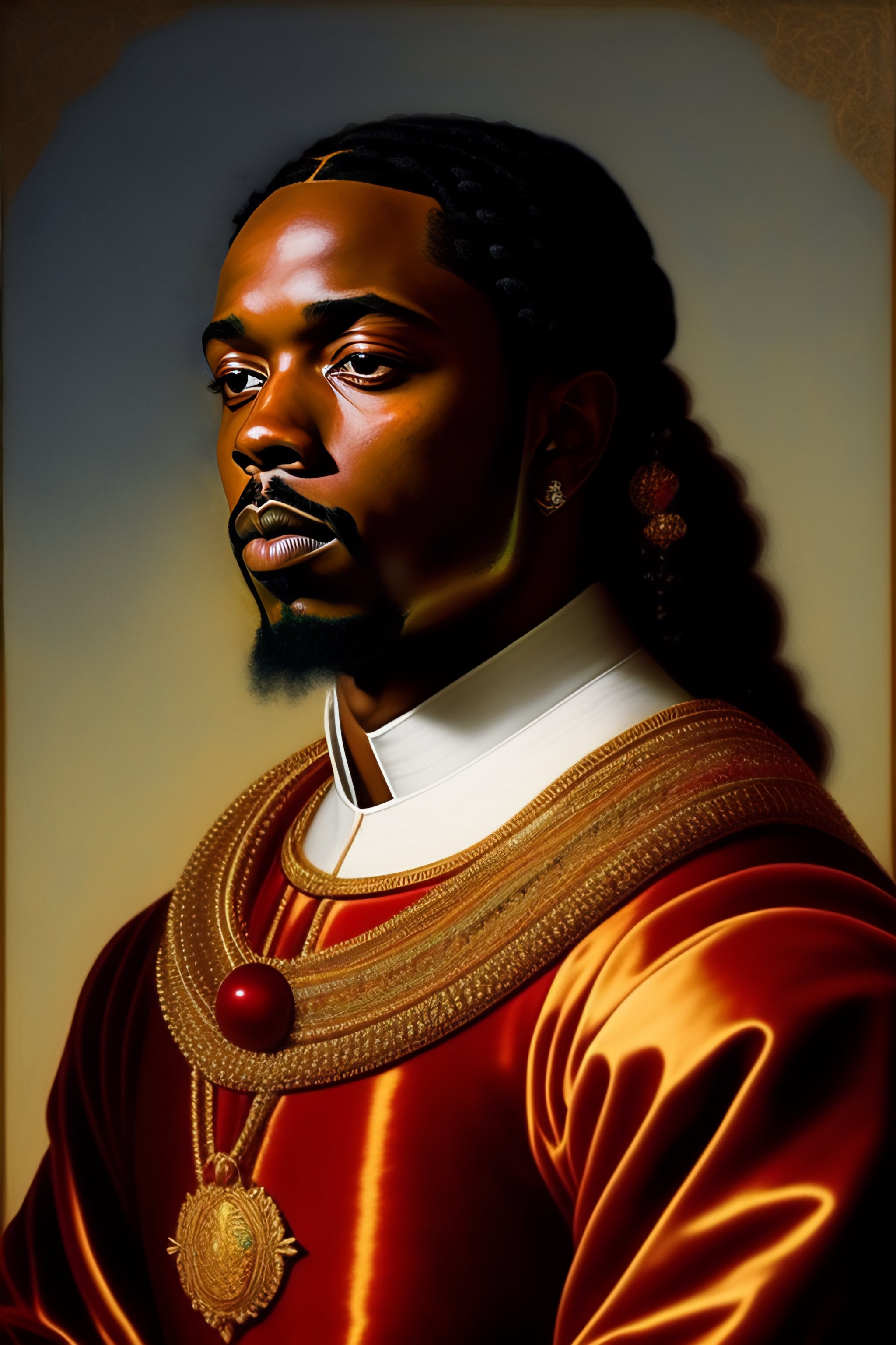 Lexica - Portrait of kendrick lamar as a renaissance artist