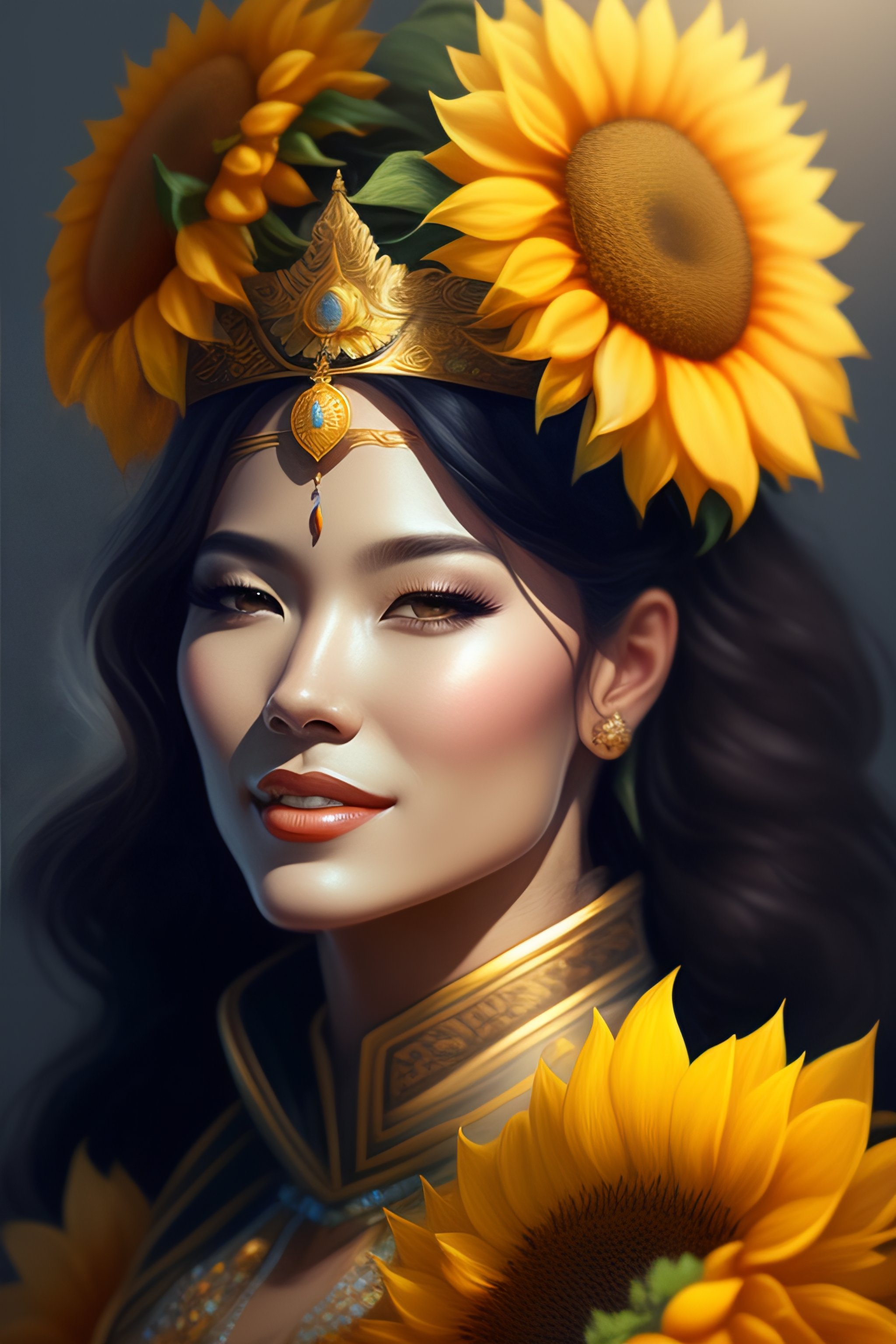 Lexica - Digital art, centered full body of Putin smiling king ...