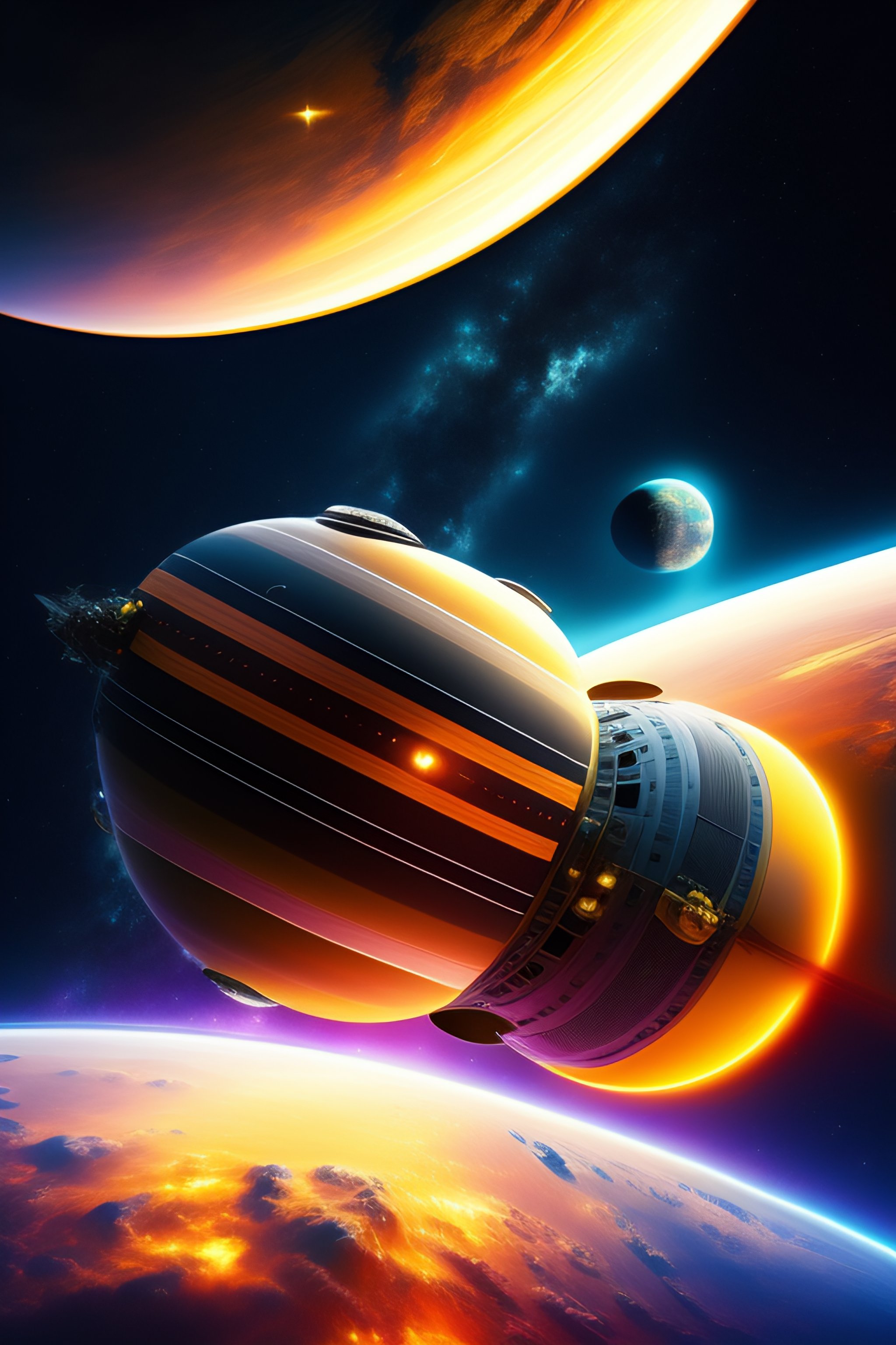 Lexica - Spacecraft of the future in space, around the planet and stars