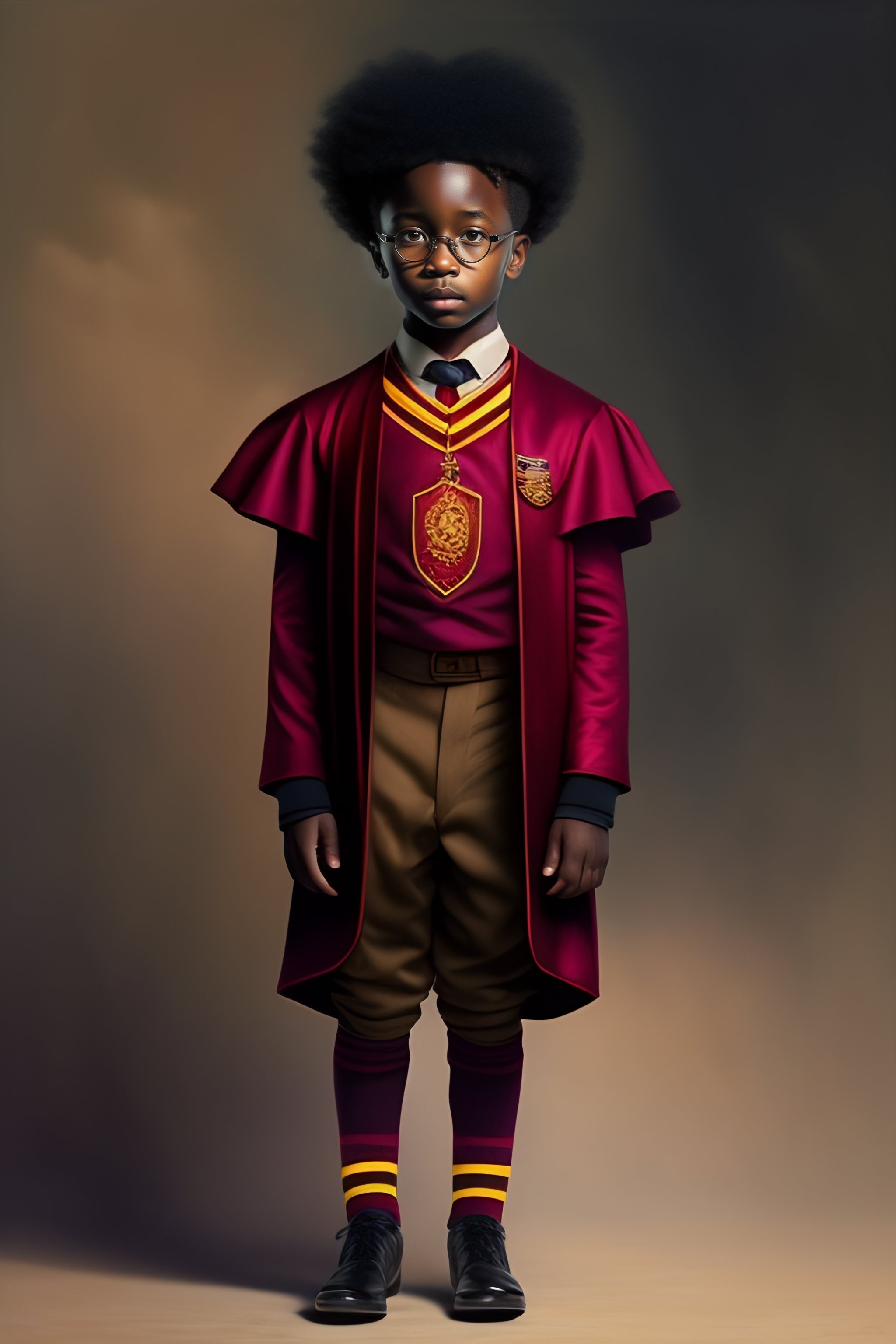 Lexica - Full shot young african harry potter, gryffindor quidditch ...