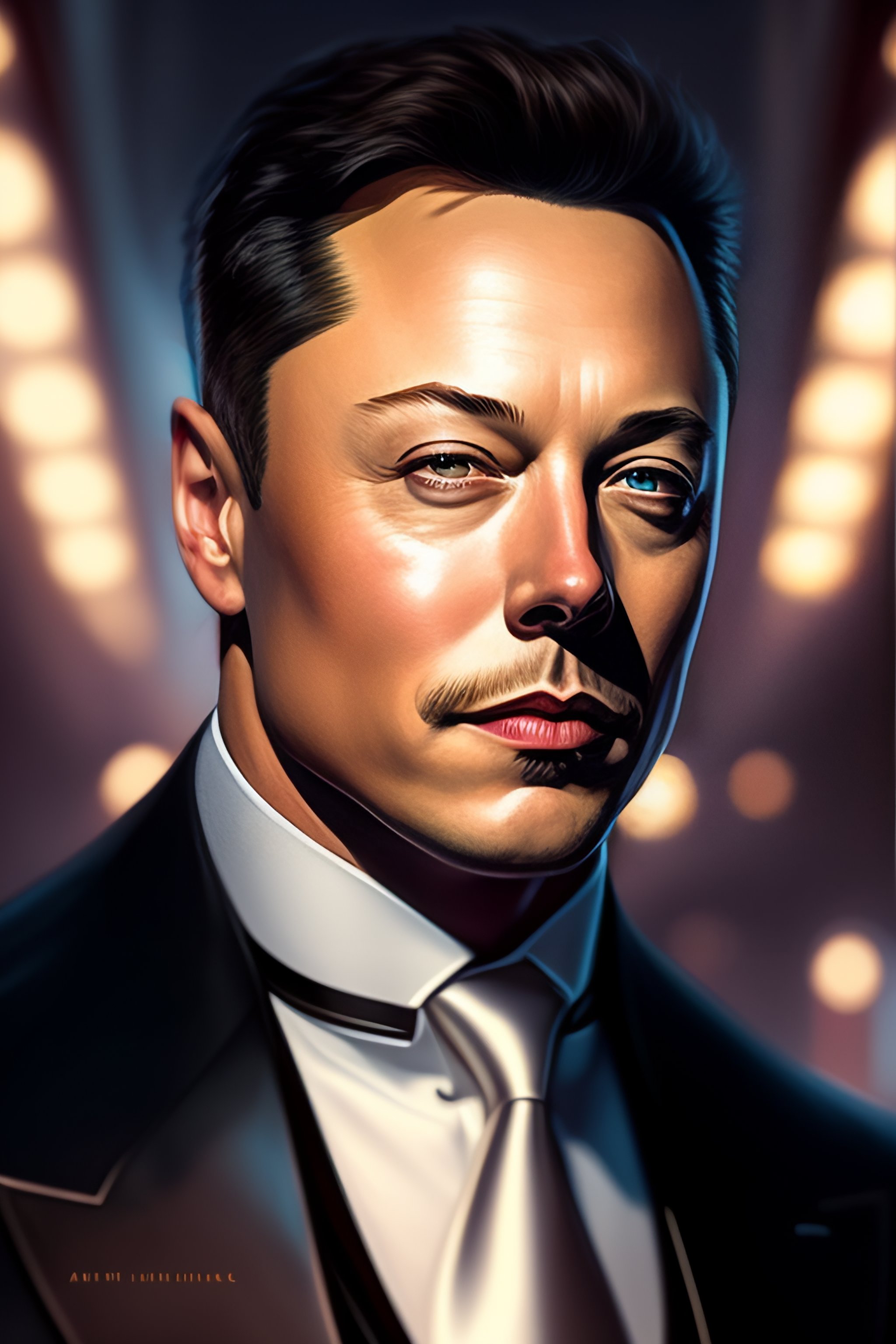 Lexica - Elon musk as lex luther, realistic portrait, symmetrical ...
