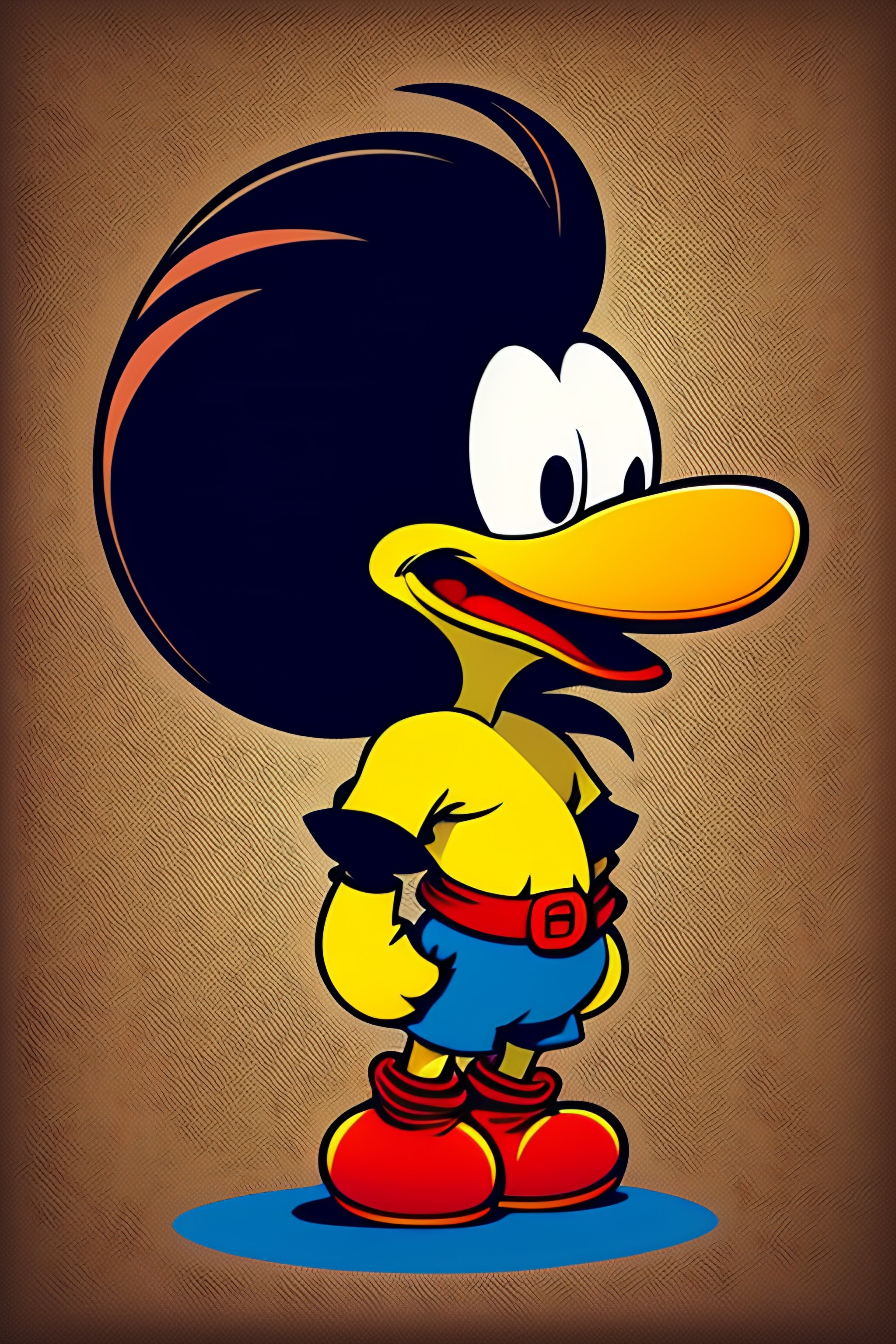 Lexica - A photo of a minimalistic guy with long curly hair, Donald ...