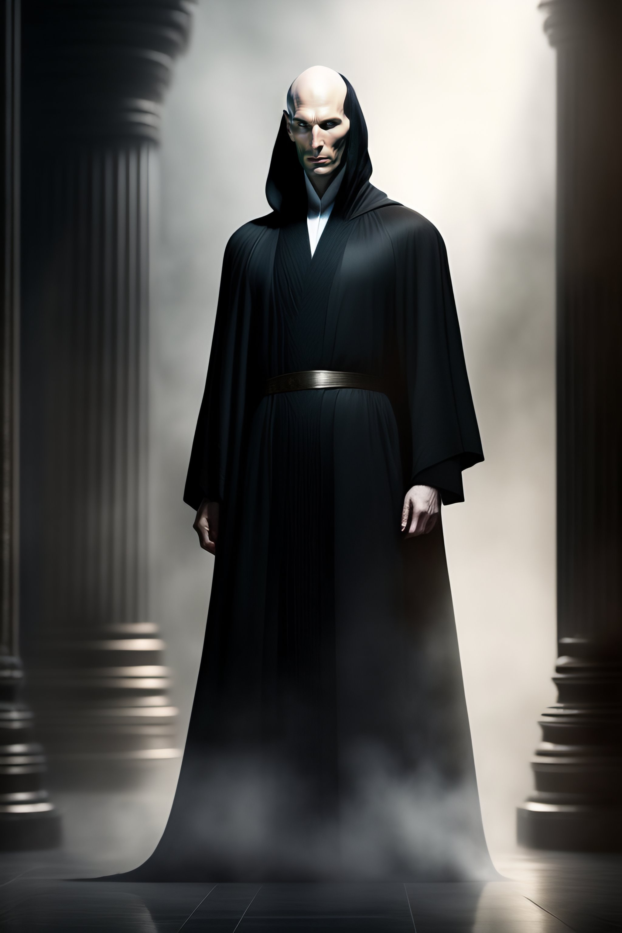 Lexica - Voldemort, tall man, slim man, extremely white skin, snakelike ...