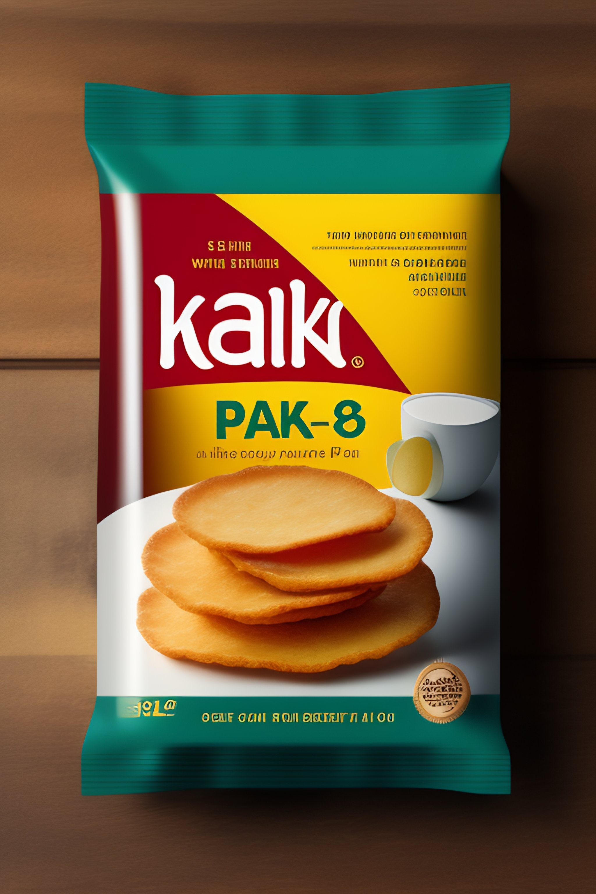 Lexica - Blank crisps packet, no favour. Show on kitchen table