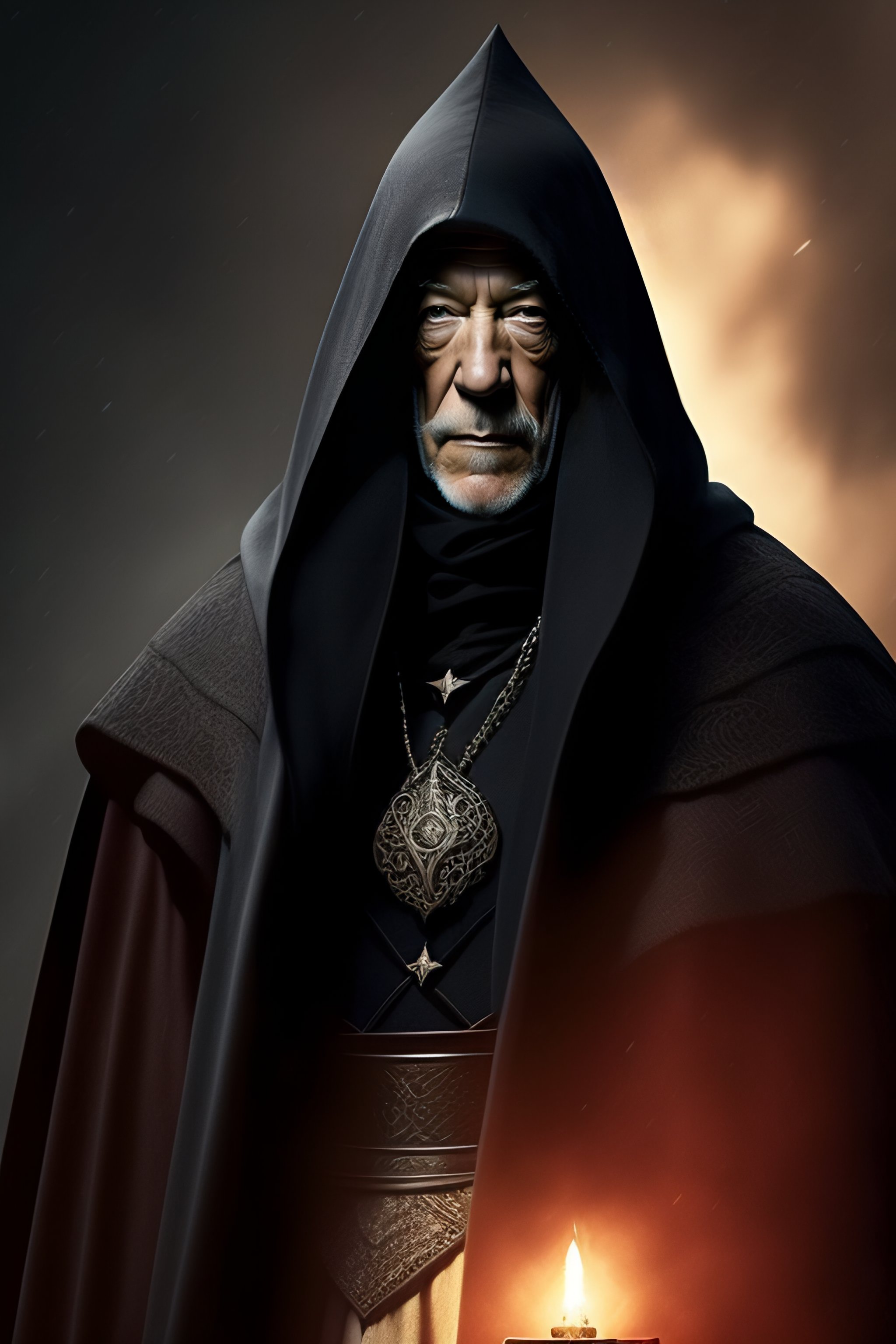 Lexica - Ian mckellen like a medieval dark cultist, dnd style, fantasy ...