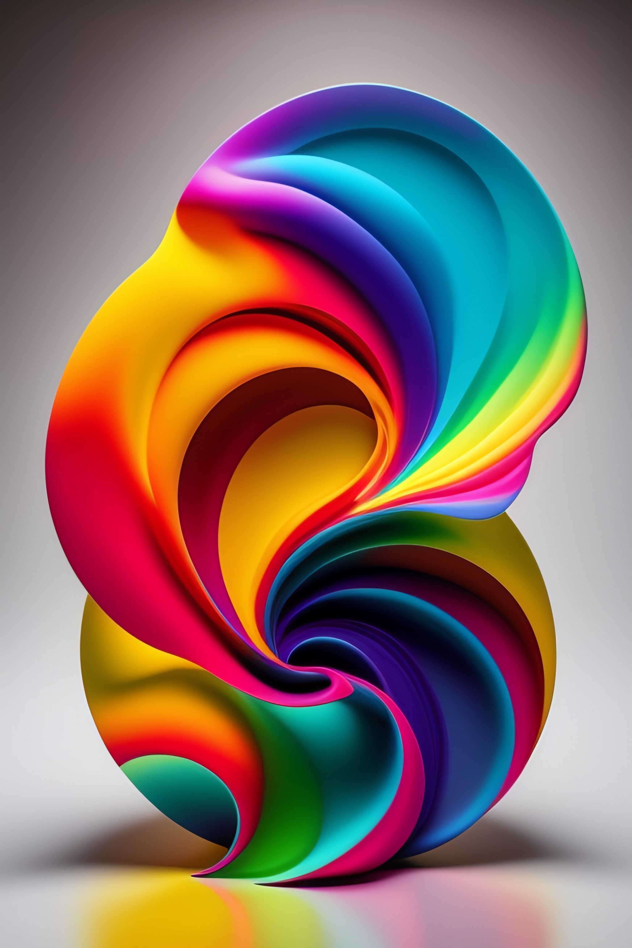 Lexica - A rainbow colored sculpture by Alberto Seveso