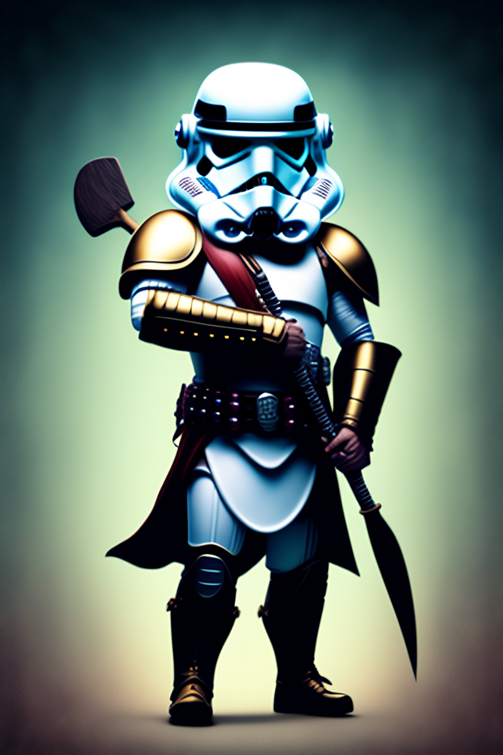 Lexica - Storm trooper as a viking, high definition, digital art, with ...