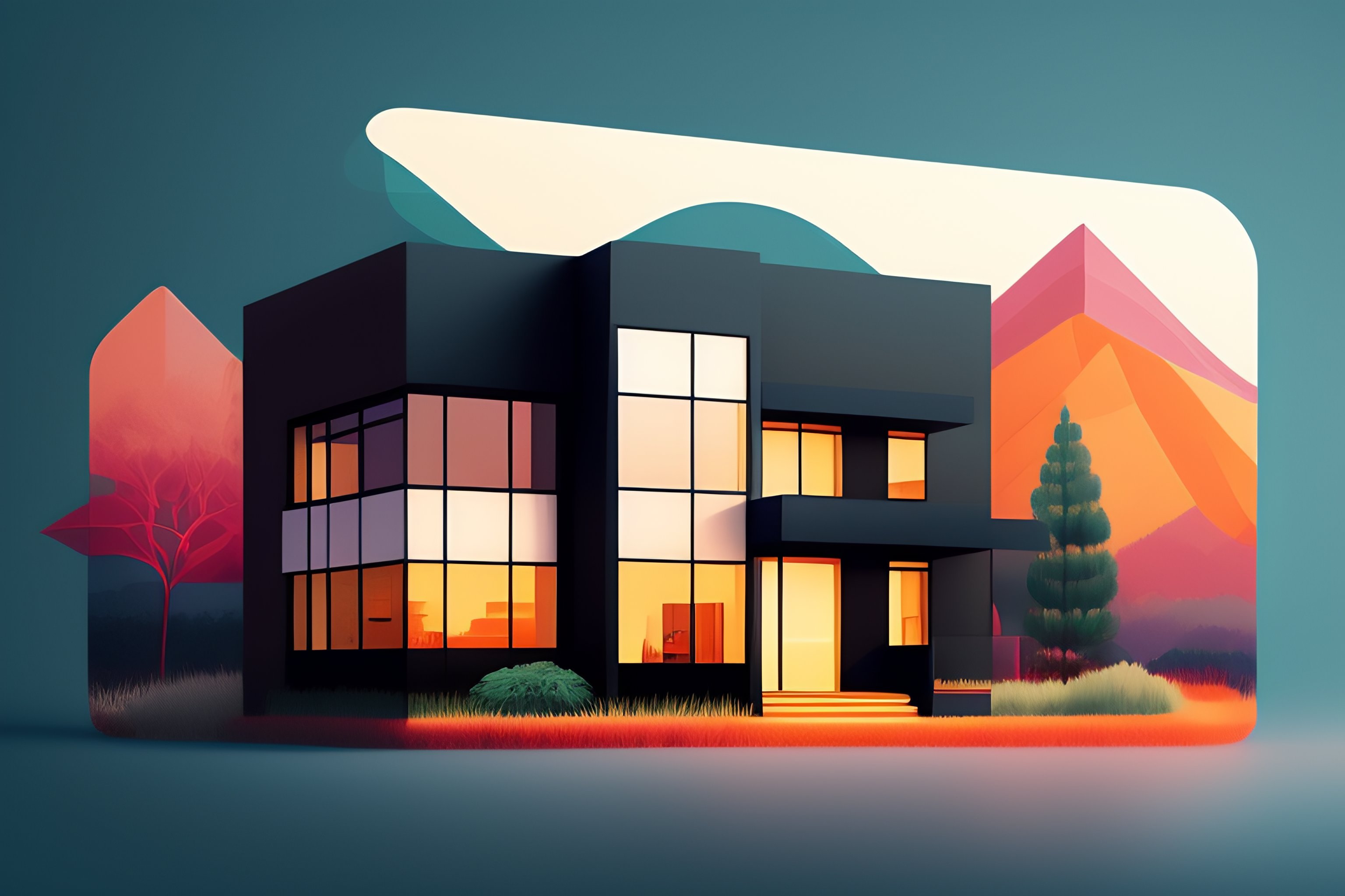 Lexica - Webpage background hero image for real estate company modern ...