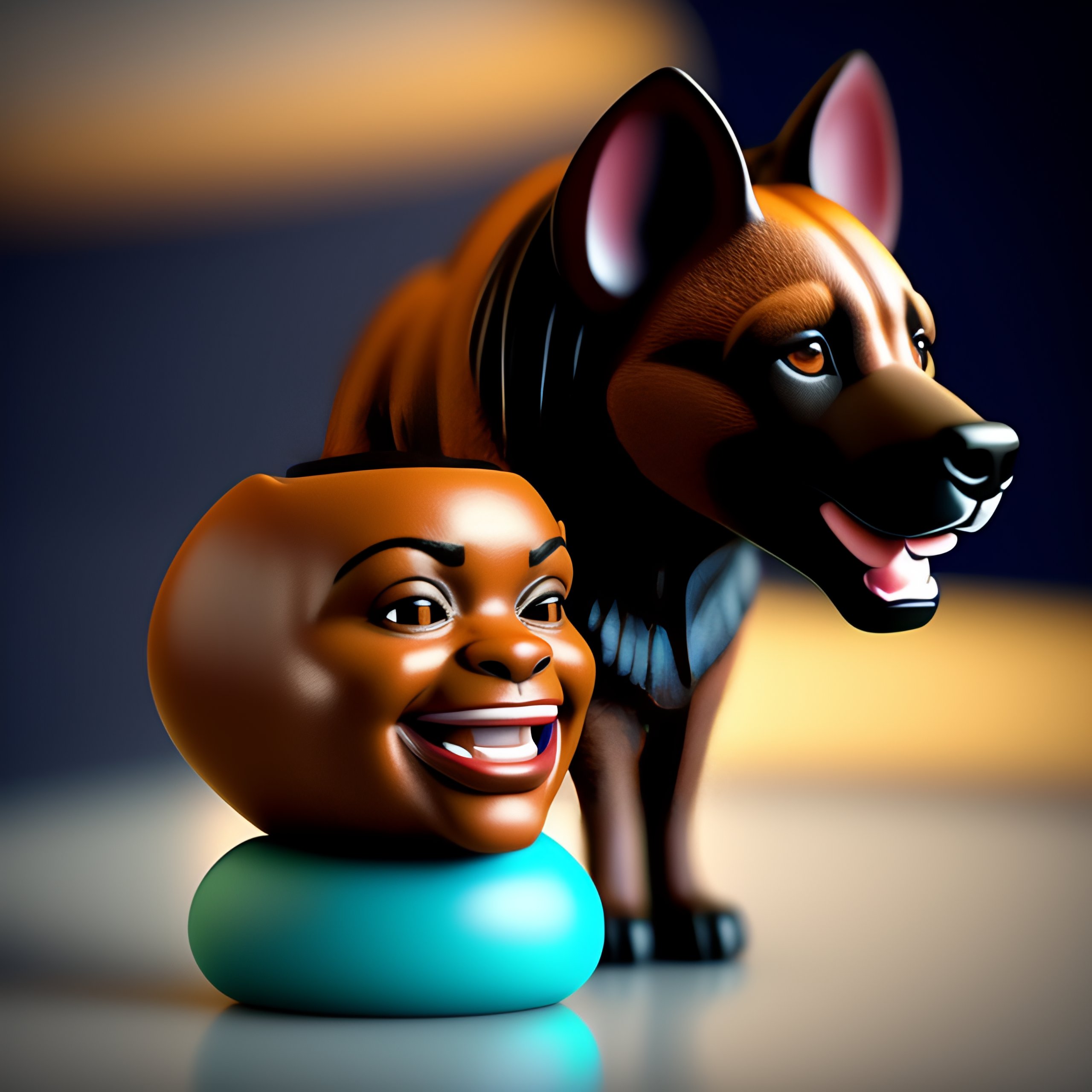 Lexica - Kamala Harris' face on a hyena's body, laughing, funko ...
